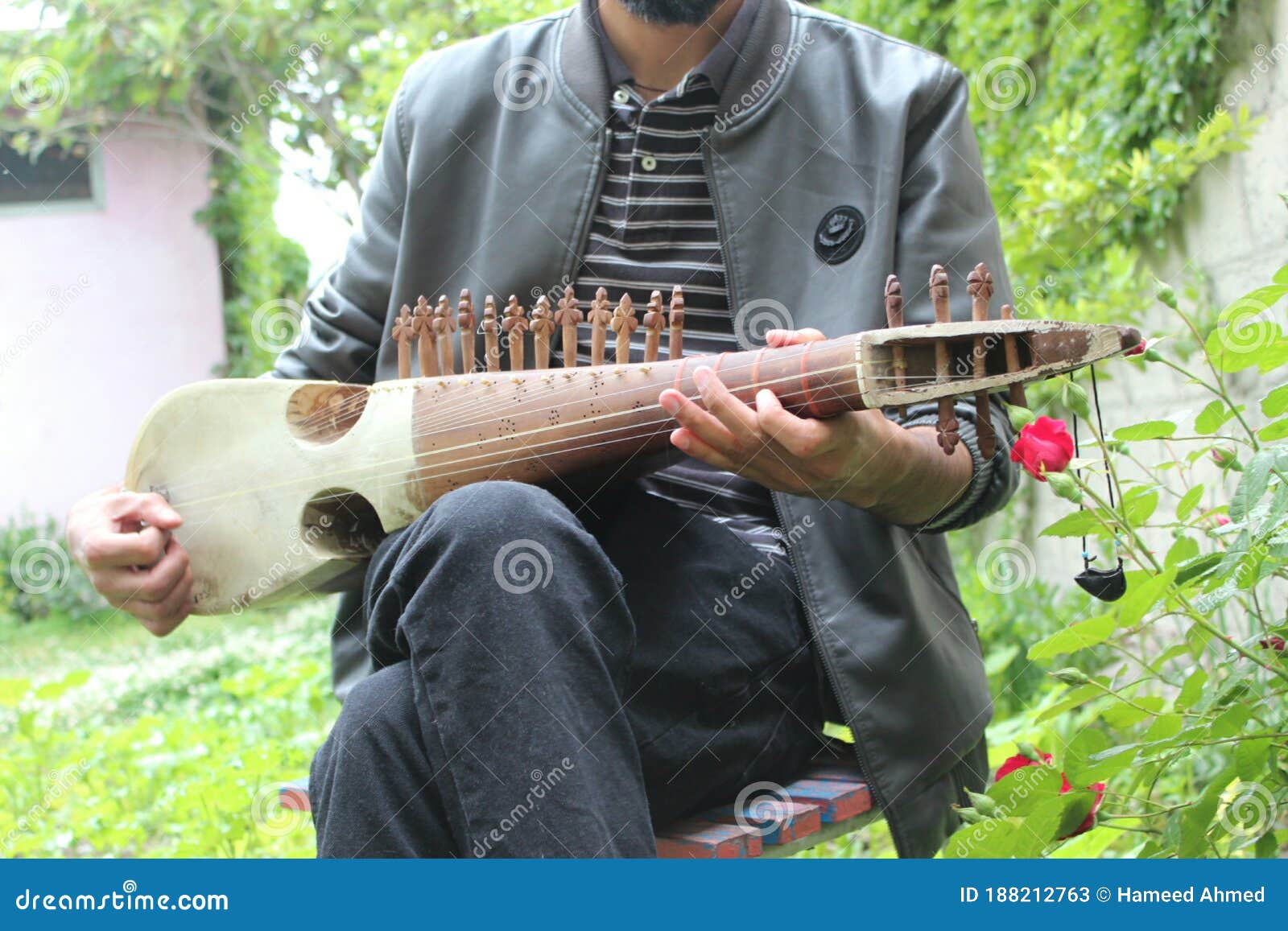 A Musician is Playing a Traditional Rubab Stock Image - Image of rabab ...