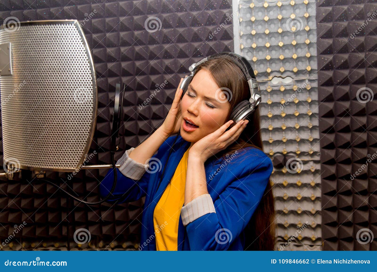 Musician in a Recording Studio Stock Photo - Image of balance ...