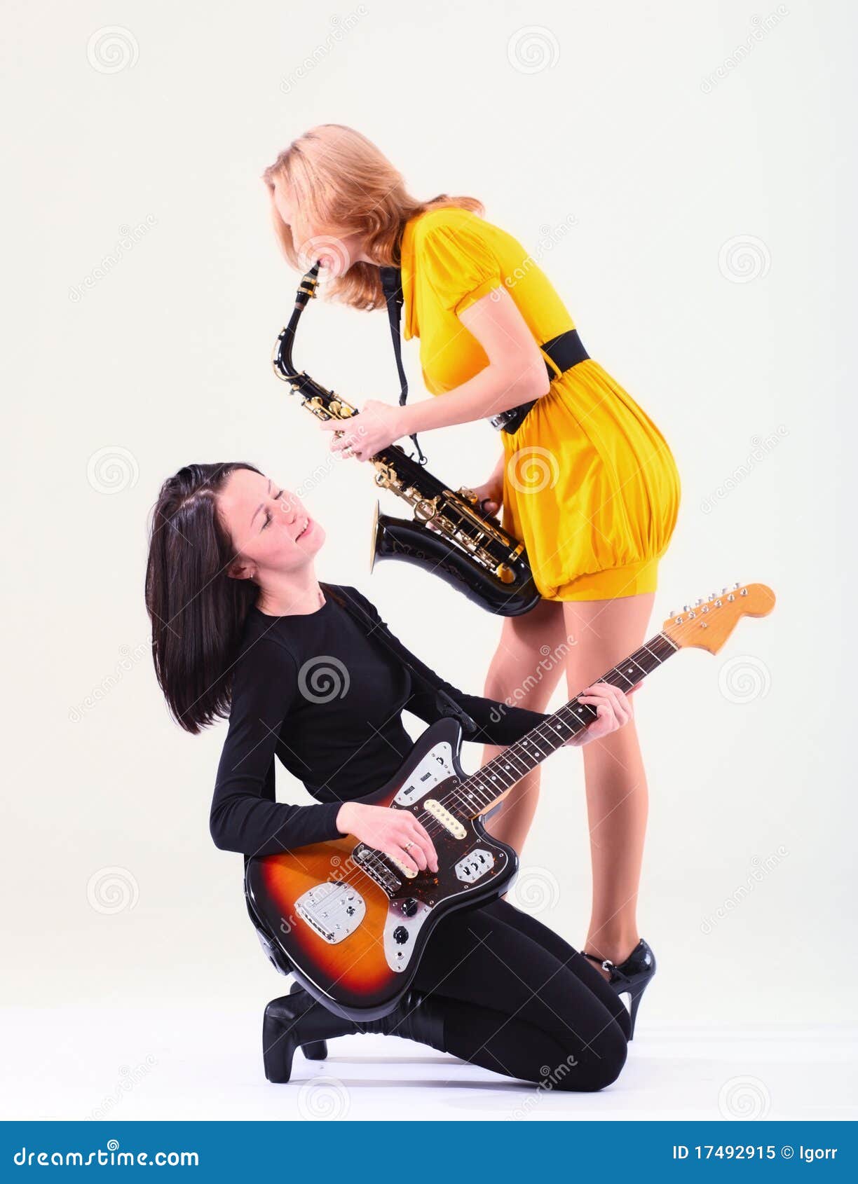 Musicians stock image. Image of women, beautiful, performer - 17492915