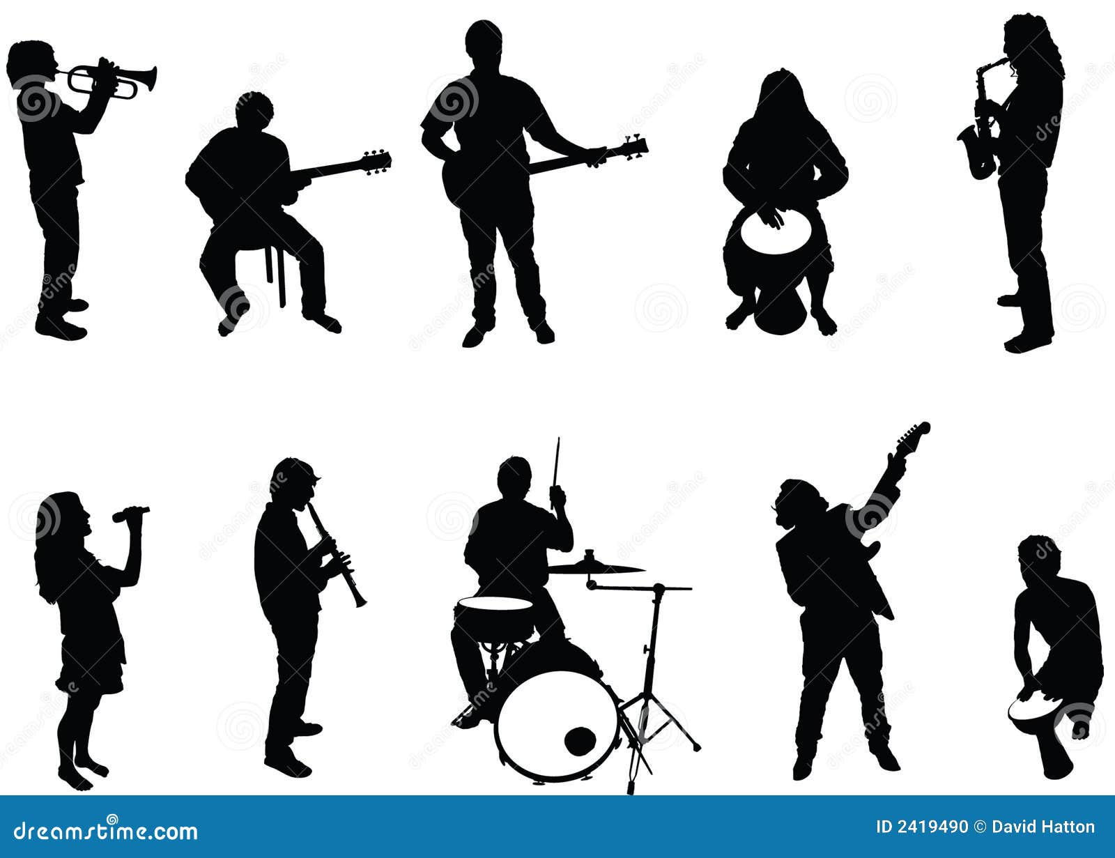 Musicians stock vector. Illustration of funk, singer, jazz - 2419490 Musicians stock vector. Illustration of funk, singer, jazz - 2419490