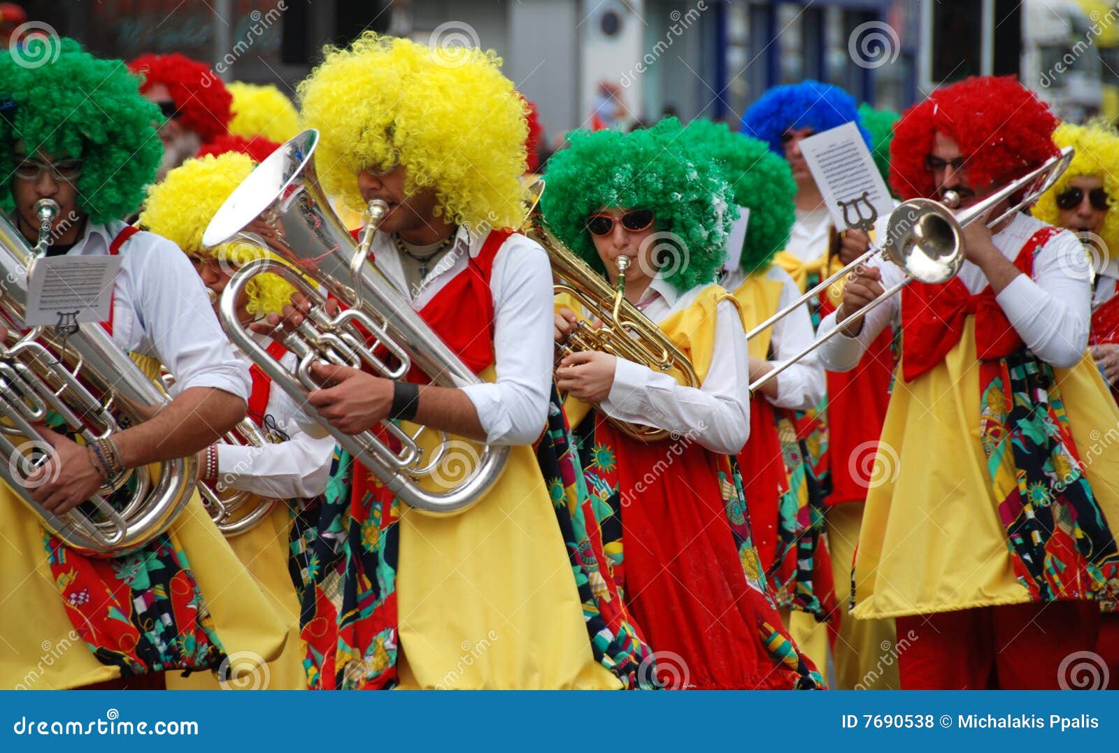 Musicians In Carnival Parade Editorial Stock Photo - Image of colorful ...