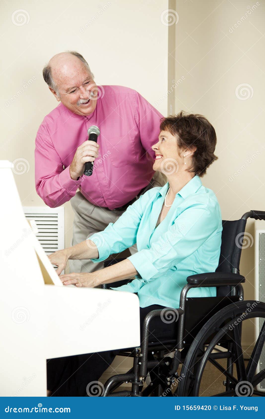Musicians with Disability stock photo. Image of couple - 15659420