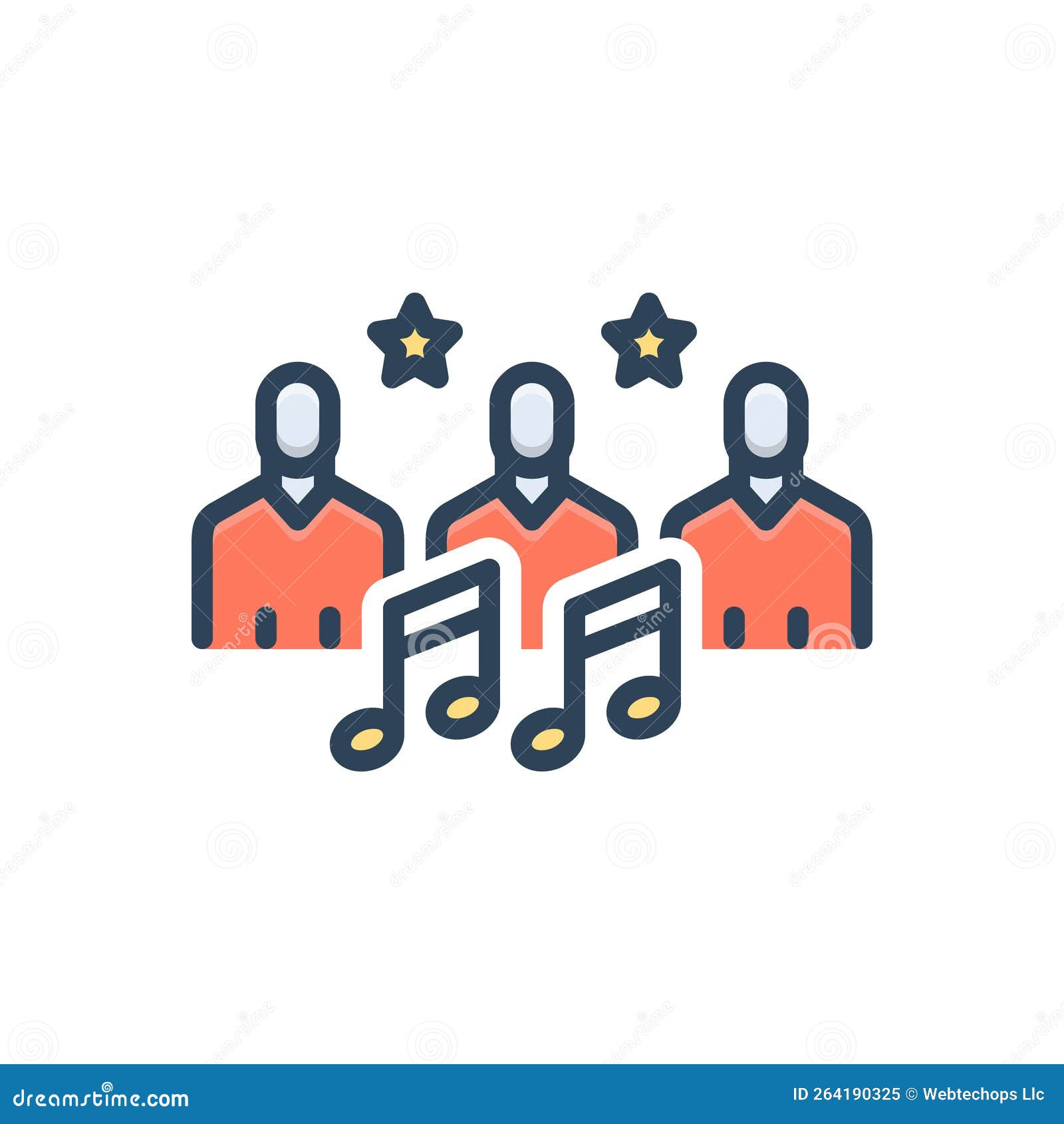 Color Illustration Icon for Musicians, Song and Singer Stock Vector ...