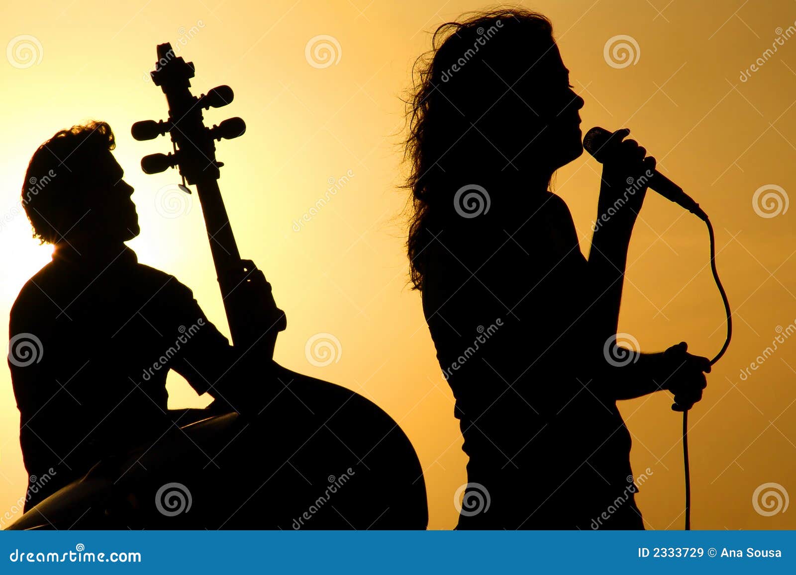 Musicians silhouettes stock image. Image of clip, male - 2333729