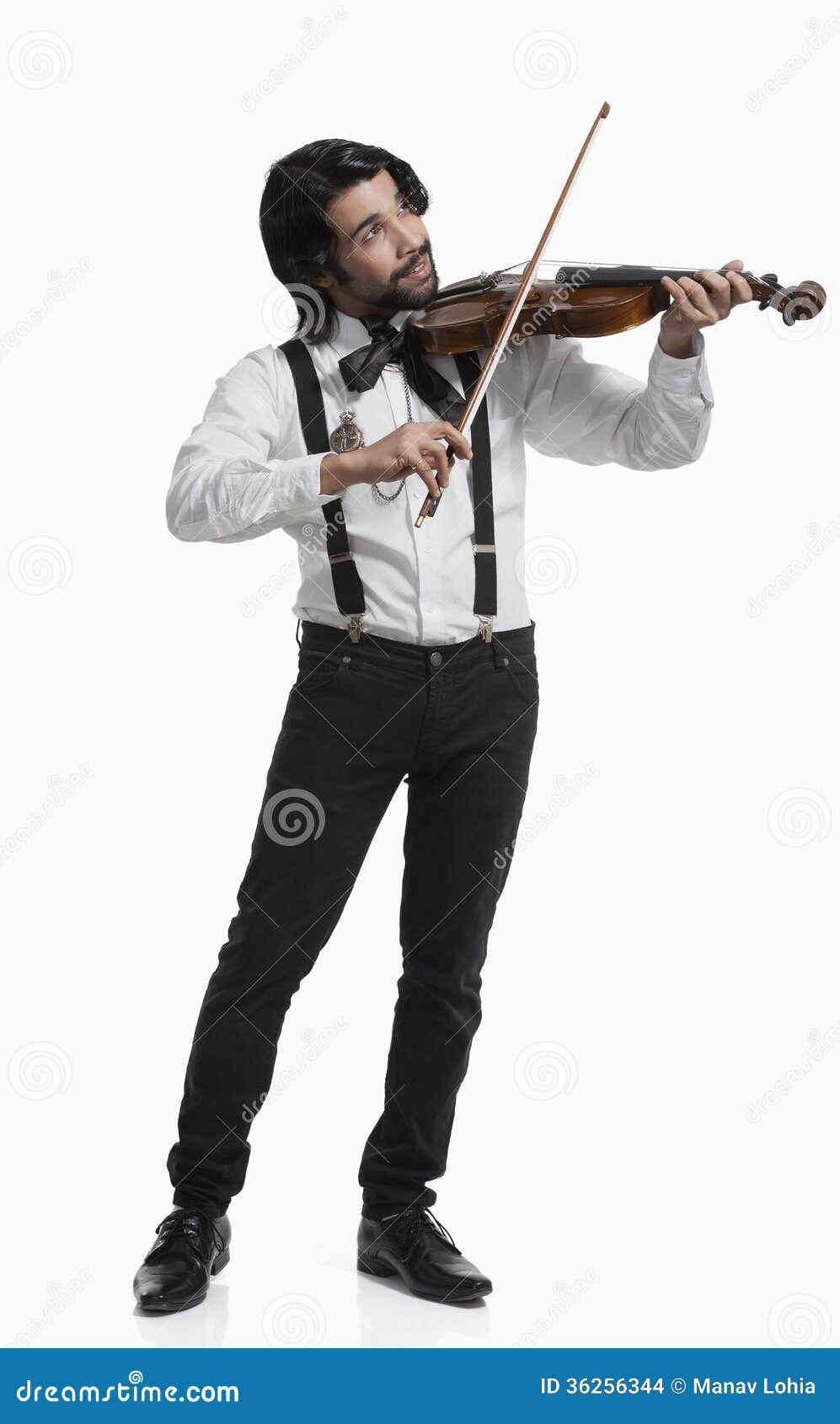 Musicien jouant un violon photo stock. Image du homme - 36256344