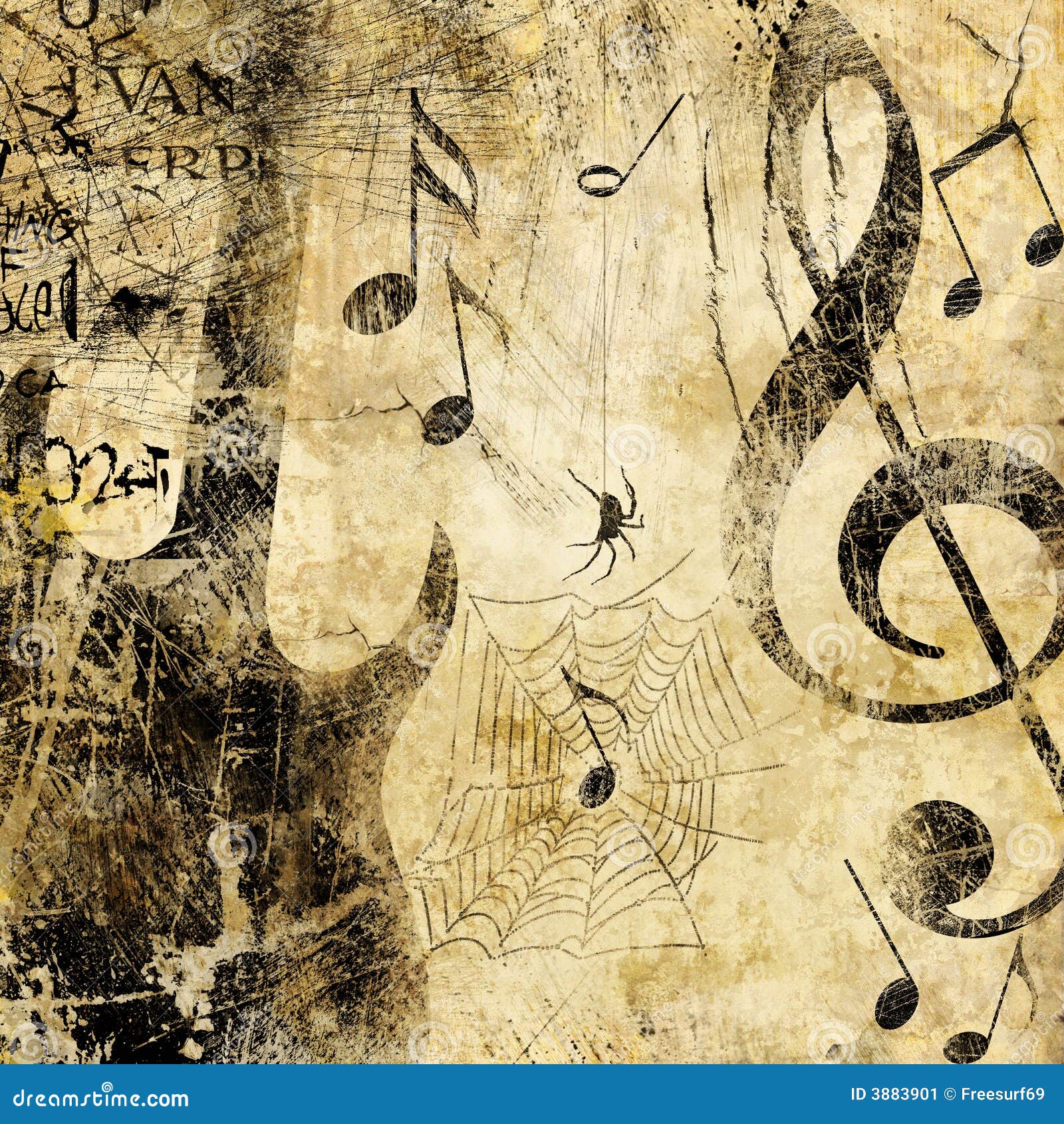 Musick grunge stock illustration. Illustration of color - 3883901