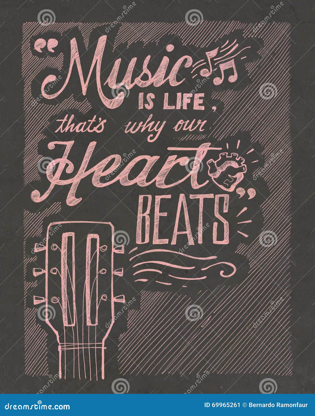 Musik und Leben stock abbildung. Illustration von lebendig - 69965261