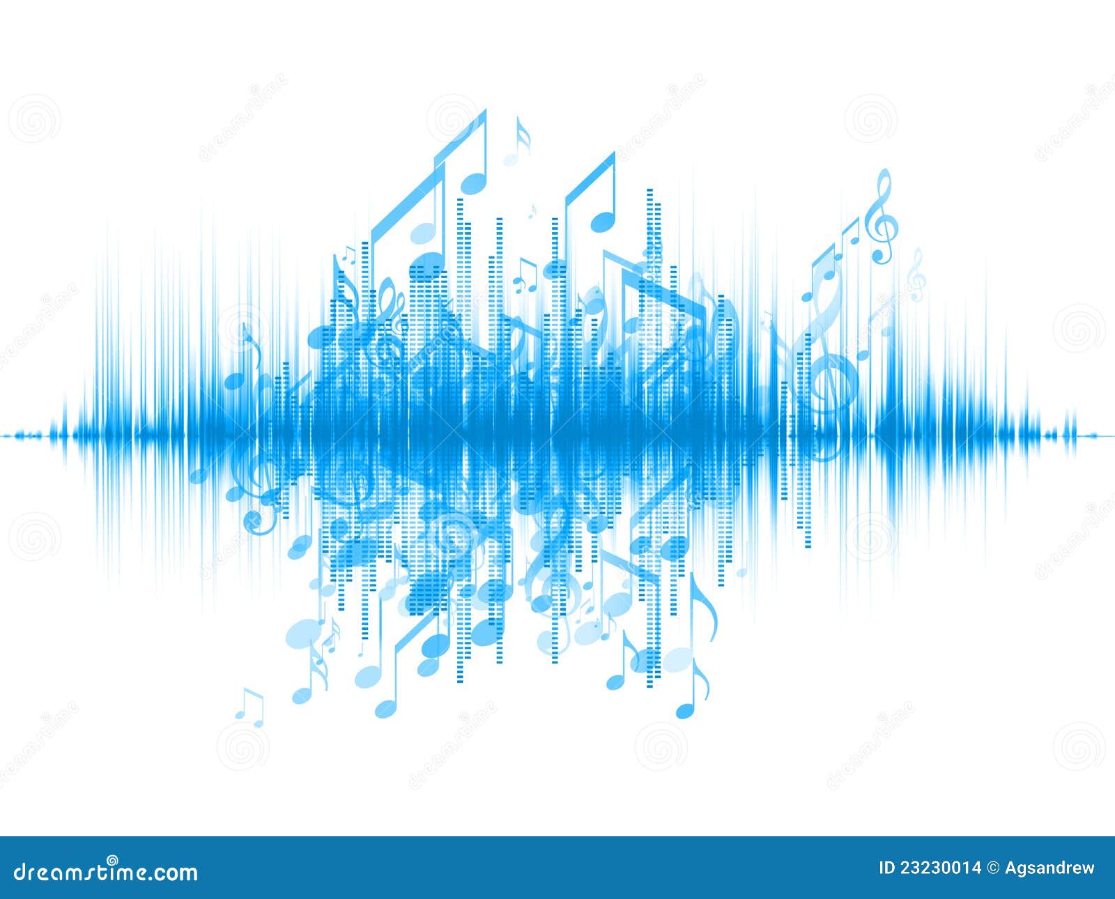 Musik-Welle stock abbildung. Illustration von musik, leuchte - 23230014
