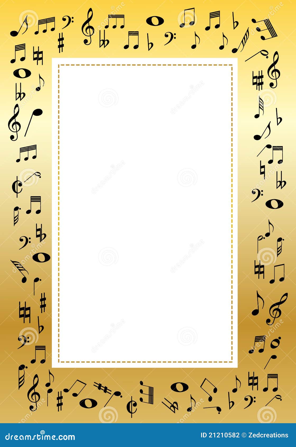 Musikrand vektor abbildung. Illustration von reklameanzeige - 21210582