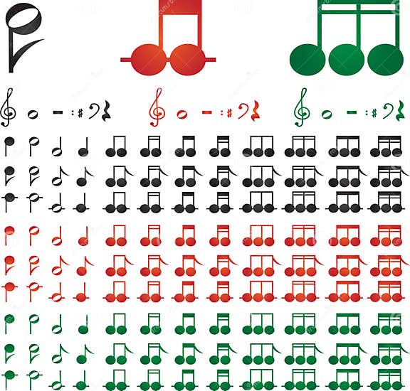 Musikzeichen vektor abbildung. Illustration von achtes - 7427591