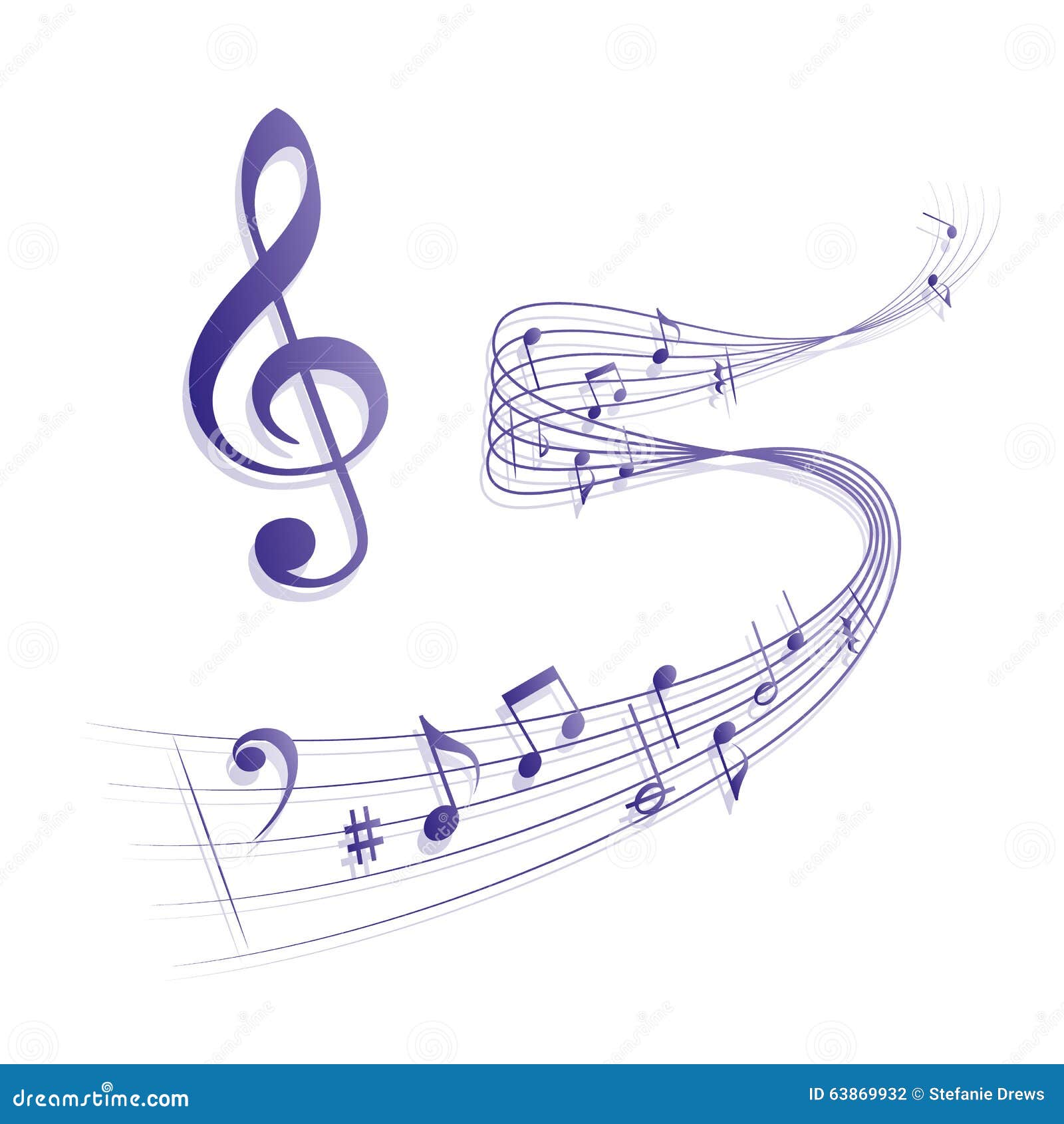 Musikzeichenvektor vektor abbildung. Illustration von musik - 63869932