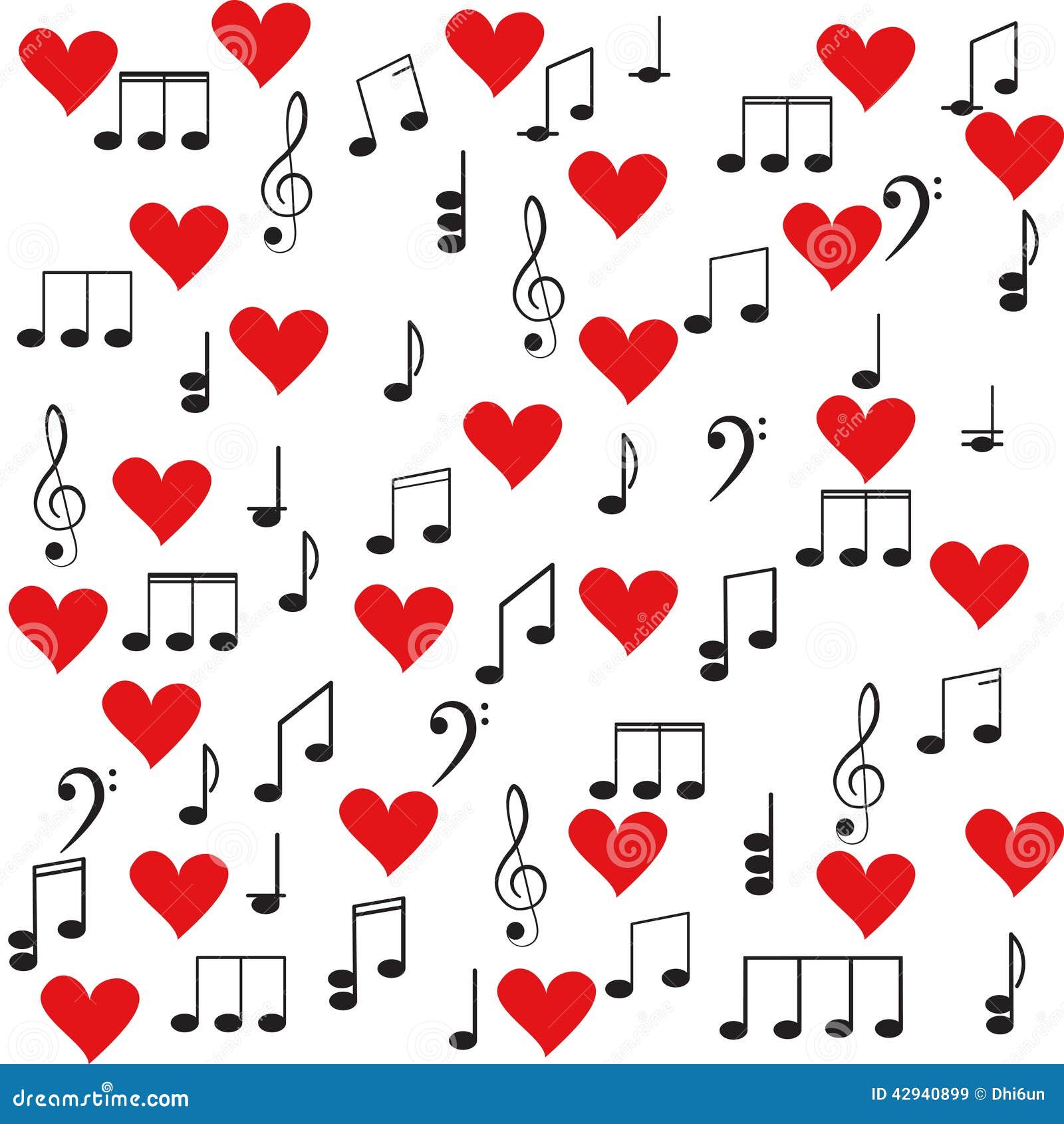 Musique Clef Triple Et Notes Pour Votre Conception Illustration de ...