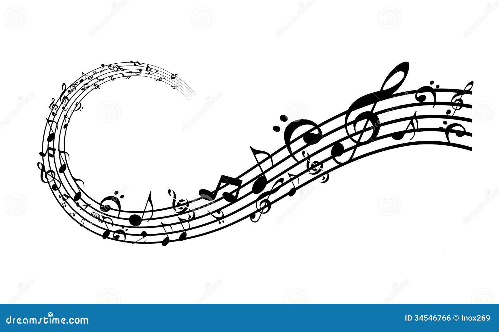 Musique et bruit illustration de vecteur. Illustration du pièce - 34546766