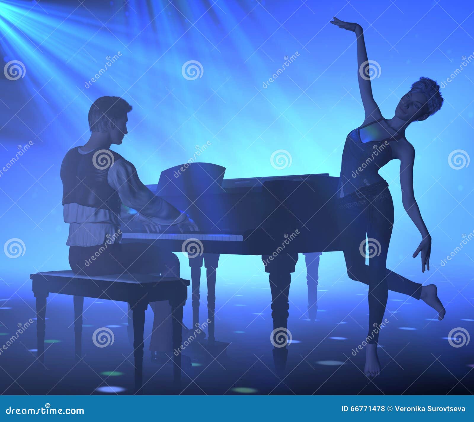 Musique et danse illustration stock. Illustration du musique - 66771478