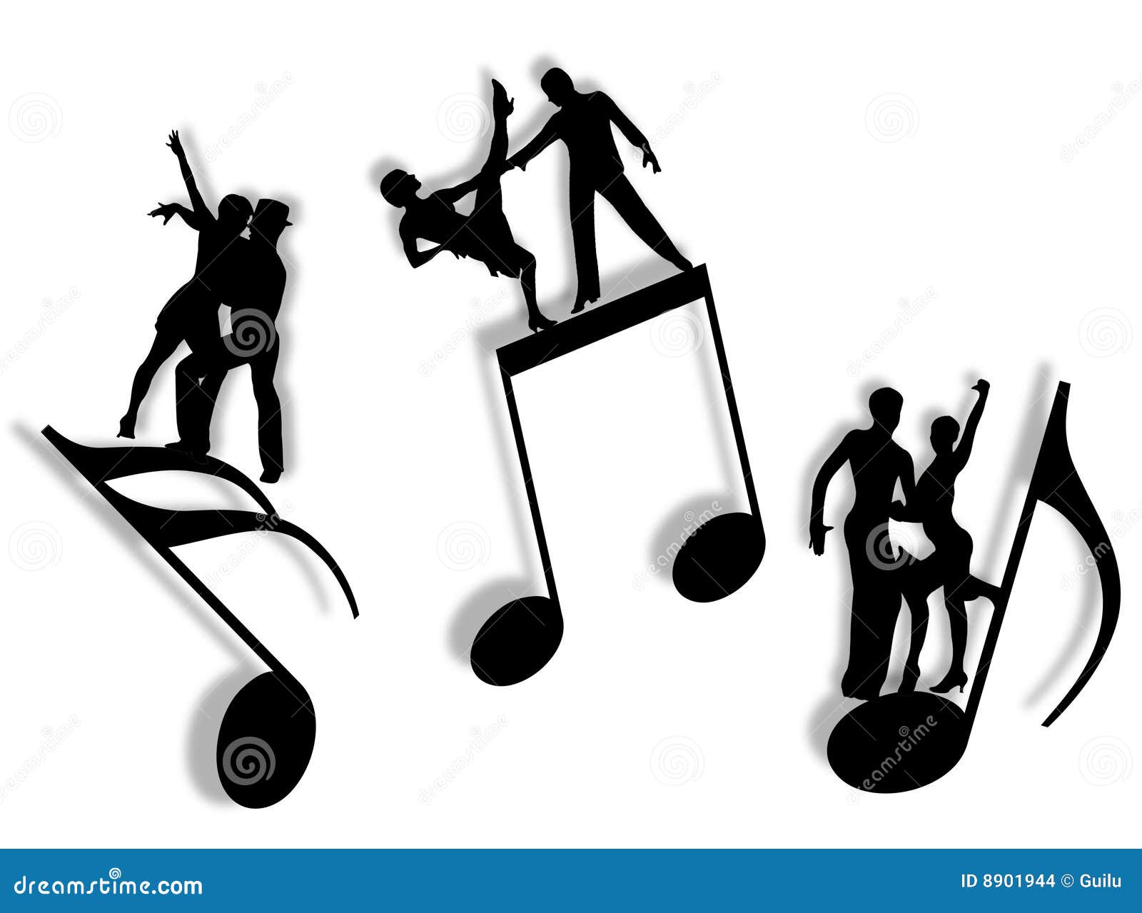 Musique et danse illustration stock. Illustration du loisirs - 8901944