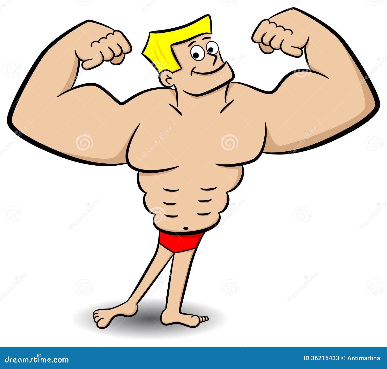 Muskelmann vektor abbildung. Illustration von vektor - 36215433