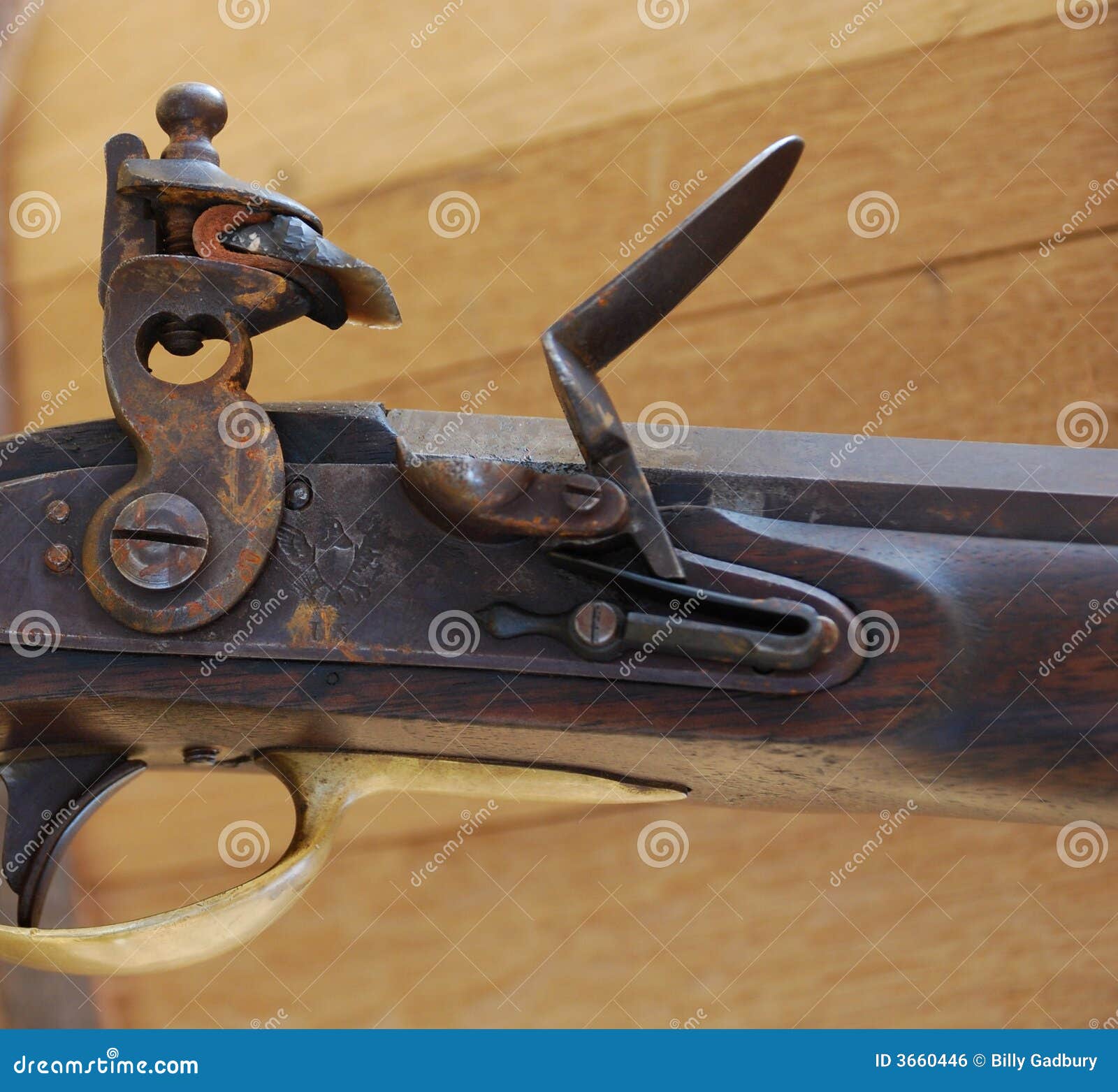 Muskete stockfoto. Bild von gewehr, flintlock, weinlese - 3660446