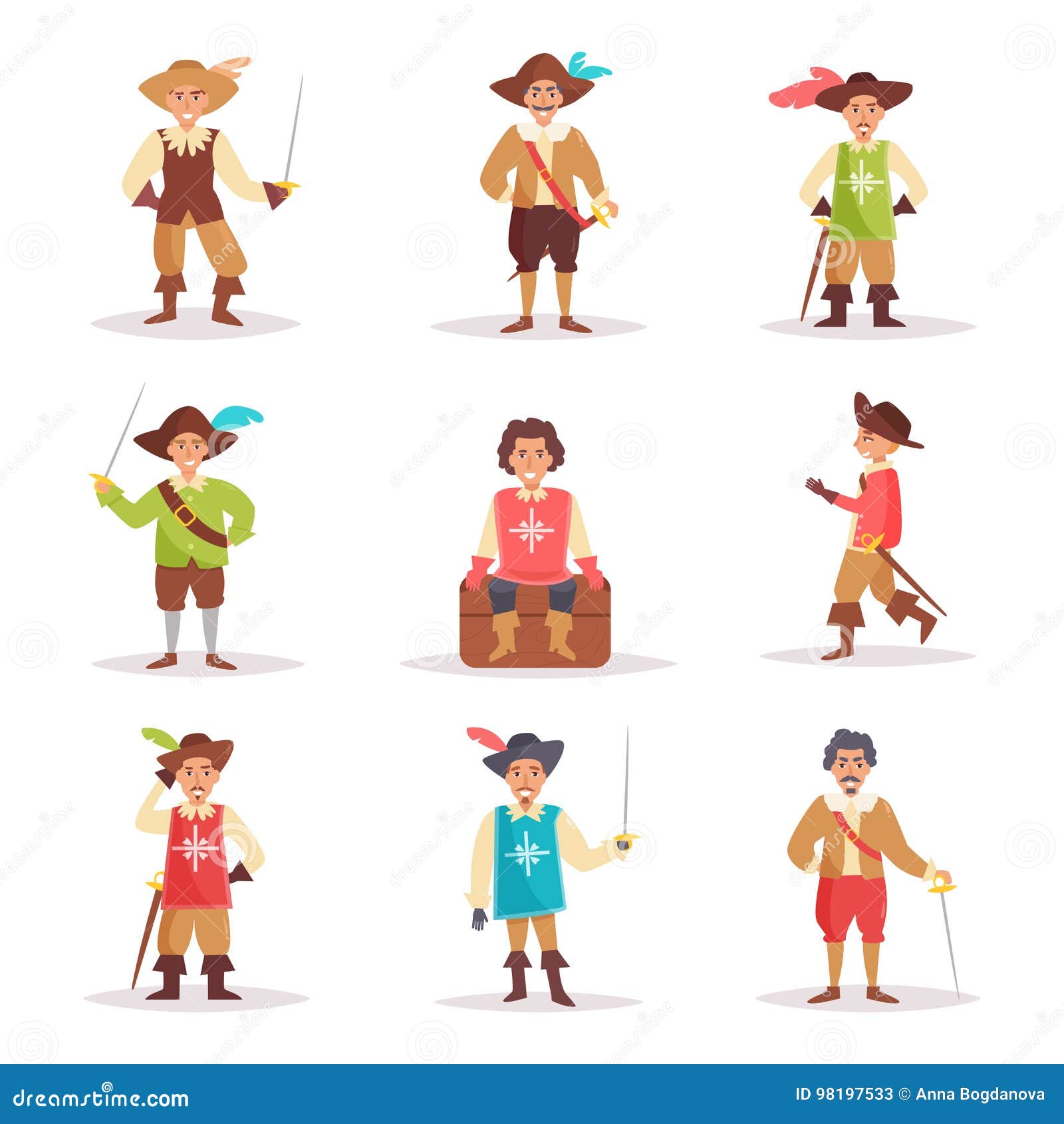 Musketeer. Vector. Cartoon | CartoonDealer.com #98197533