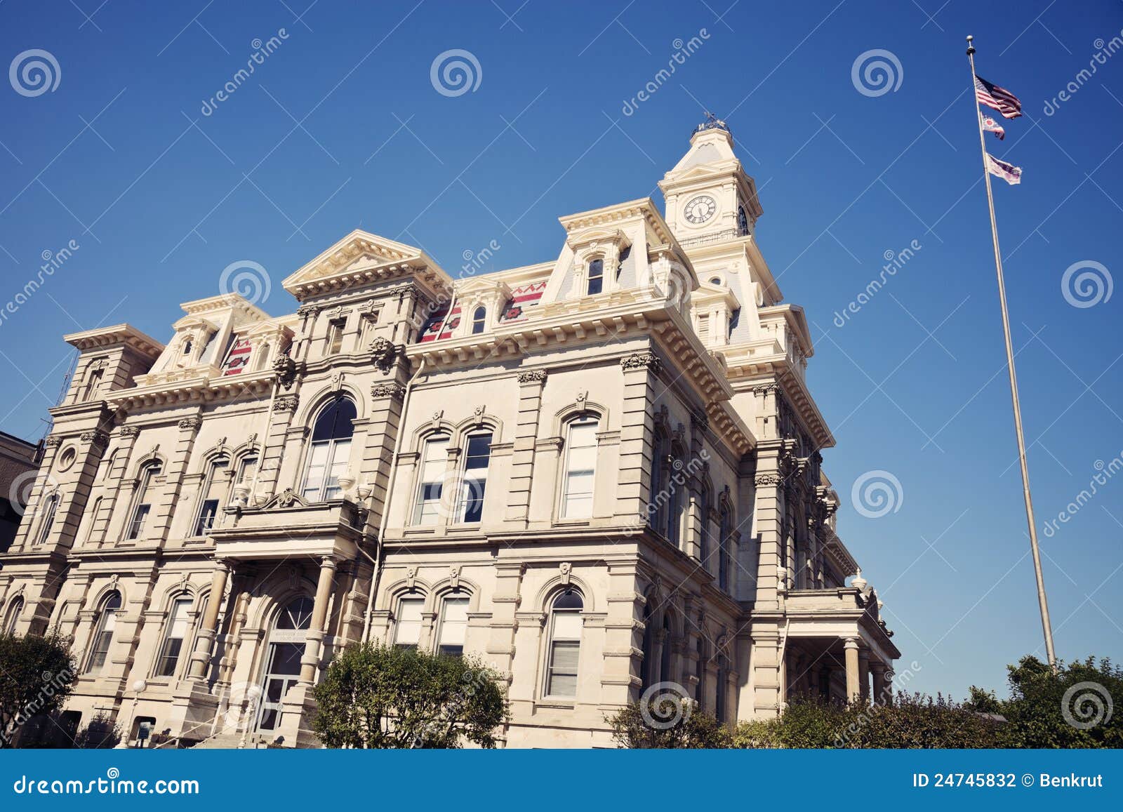 Muskingum County Courthouse Stock Photo - Image of architecture ...