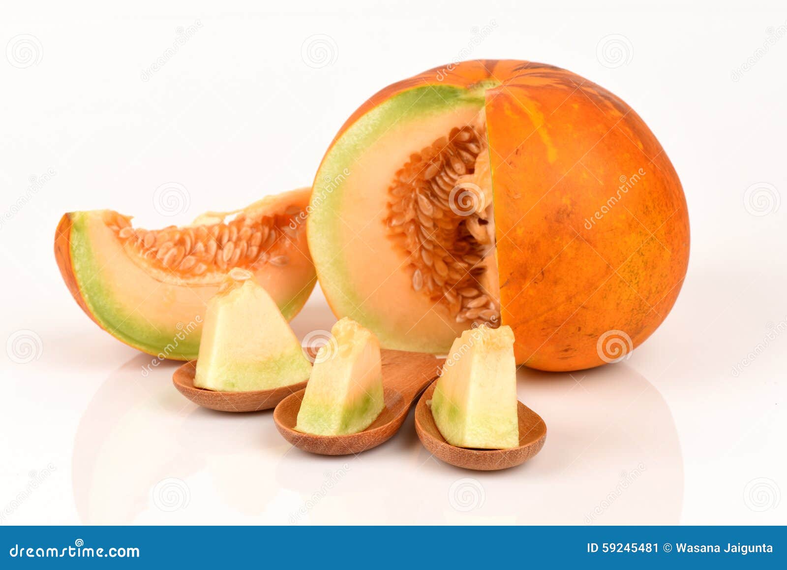 Muskmelon. stock image. Image of color, sweet, food, green - 59245481