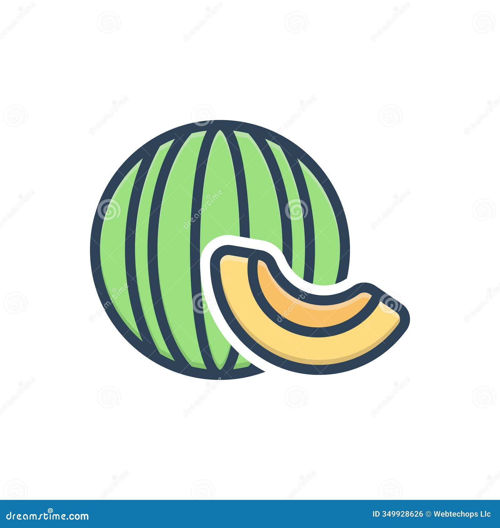 Muskmelon, Melon, Honeydew Calligraphy, Typography. Fruit Typography ...