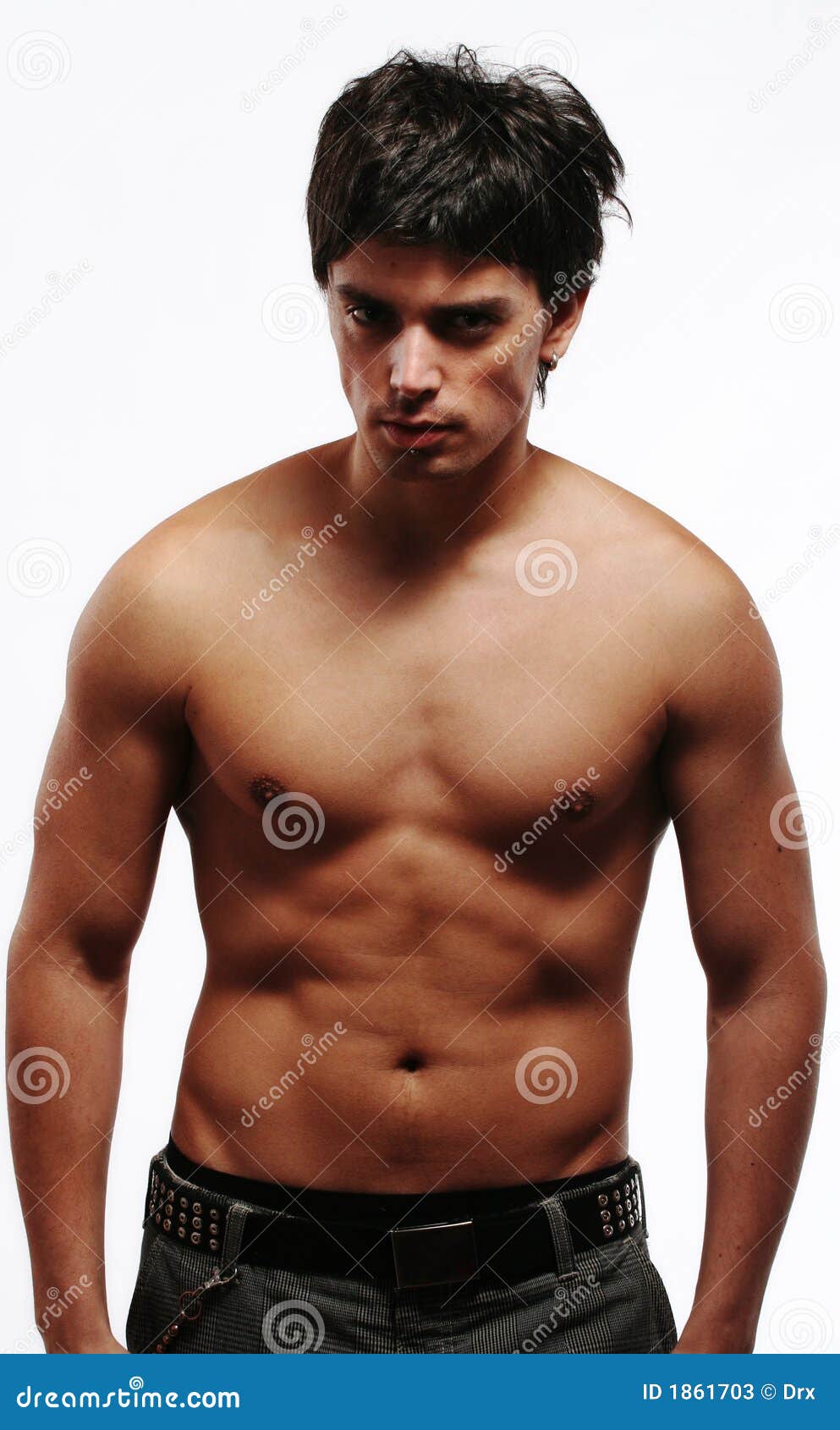 Muskulöser Männlicher Torso Stockbild - Bild von magen, kerl: 1861703