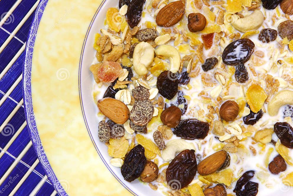 Musli stock photo. Image of hotel, feed, eating, bowl, almond - 379236