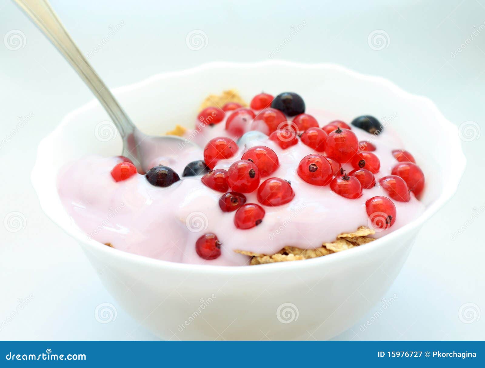 Musli breakfast stock image. Image of spoon, breakfast - 15976727