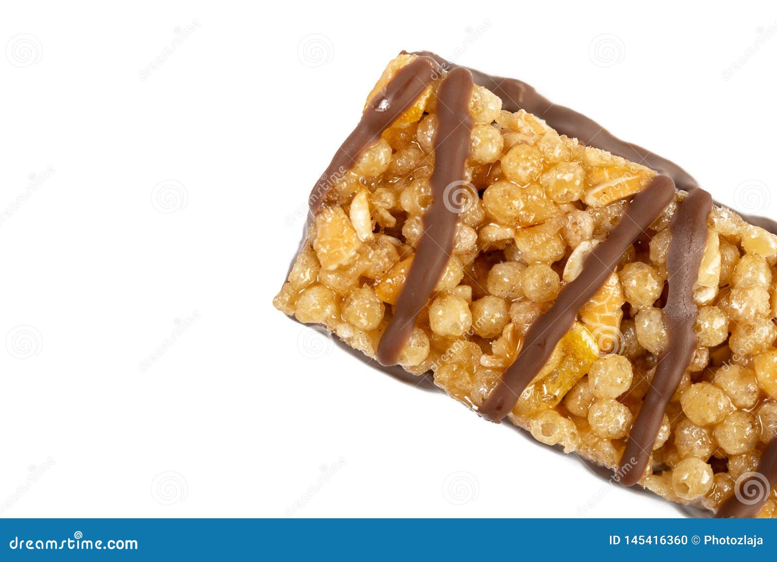 Musli Cornflakes Chocolate Bar Isolated Above White Background Stock ...