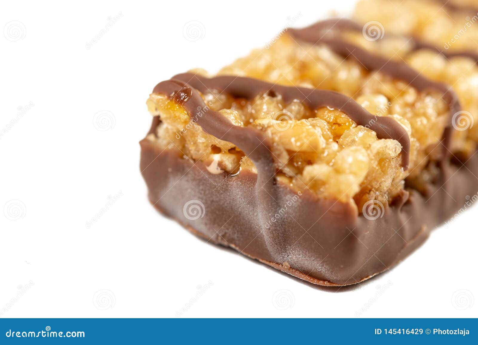 Musli Cornflakes Chocolate Bar Isolated Above White Background Stock ...
