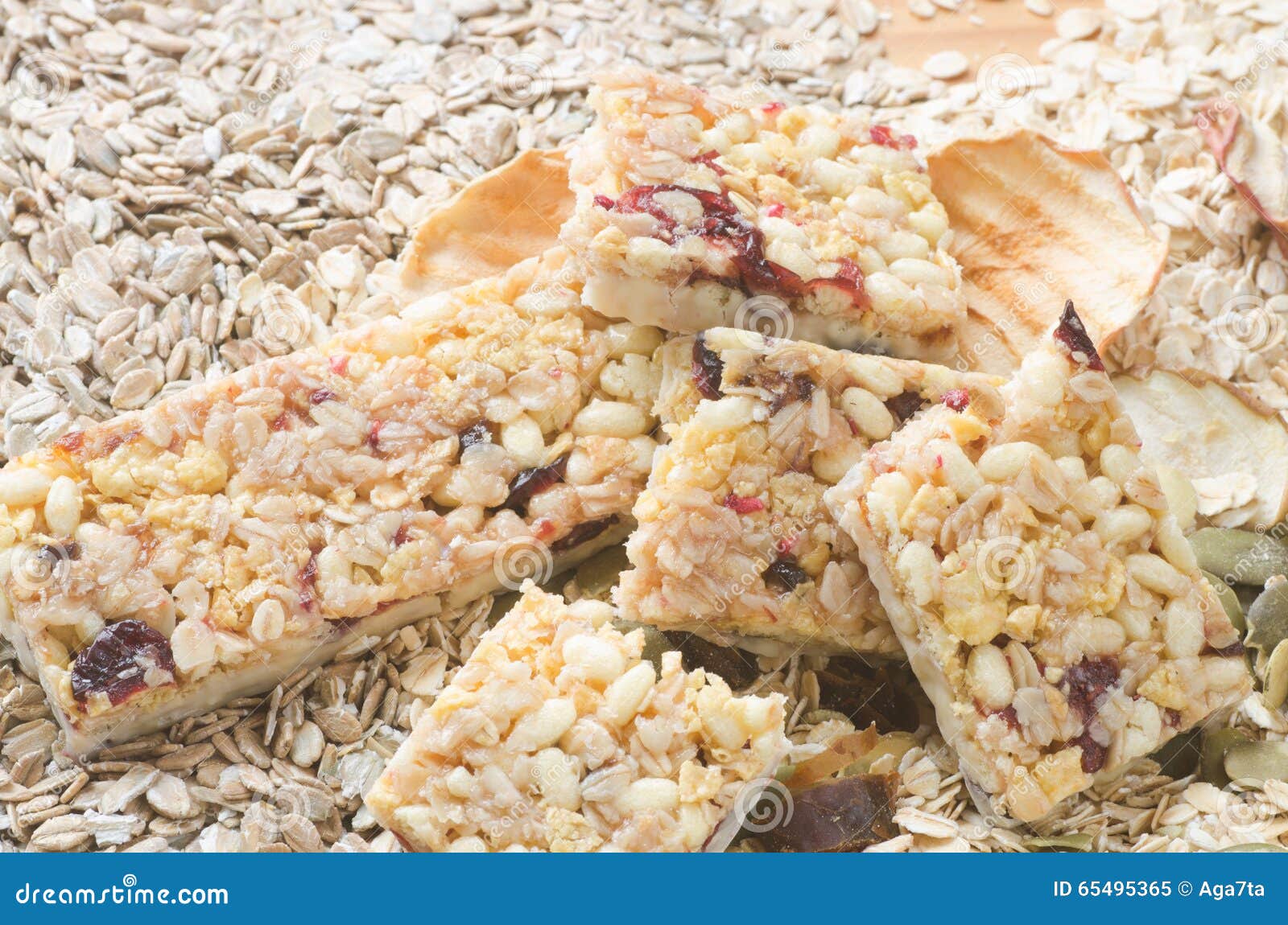 Musli energy bars stock image. Image of breakfast, health - 65495365