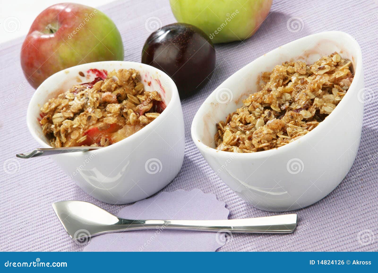 Musli with fruits stock photo. Image of cereal, plum - 14824126