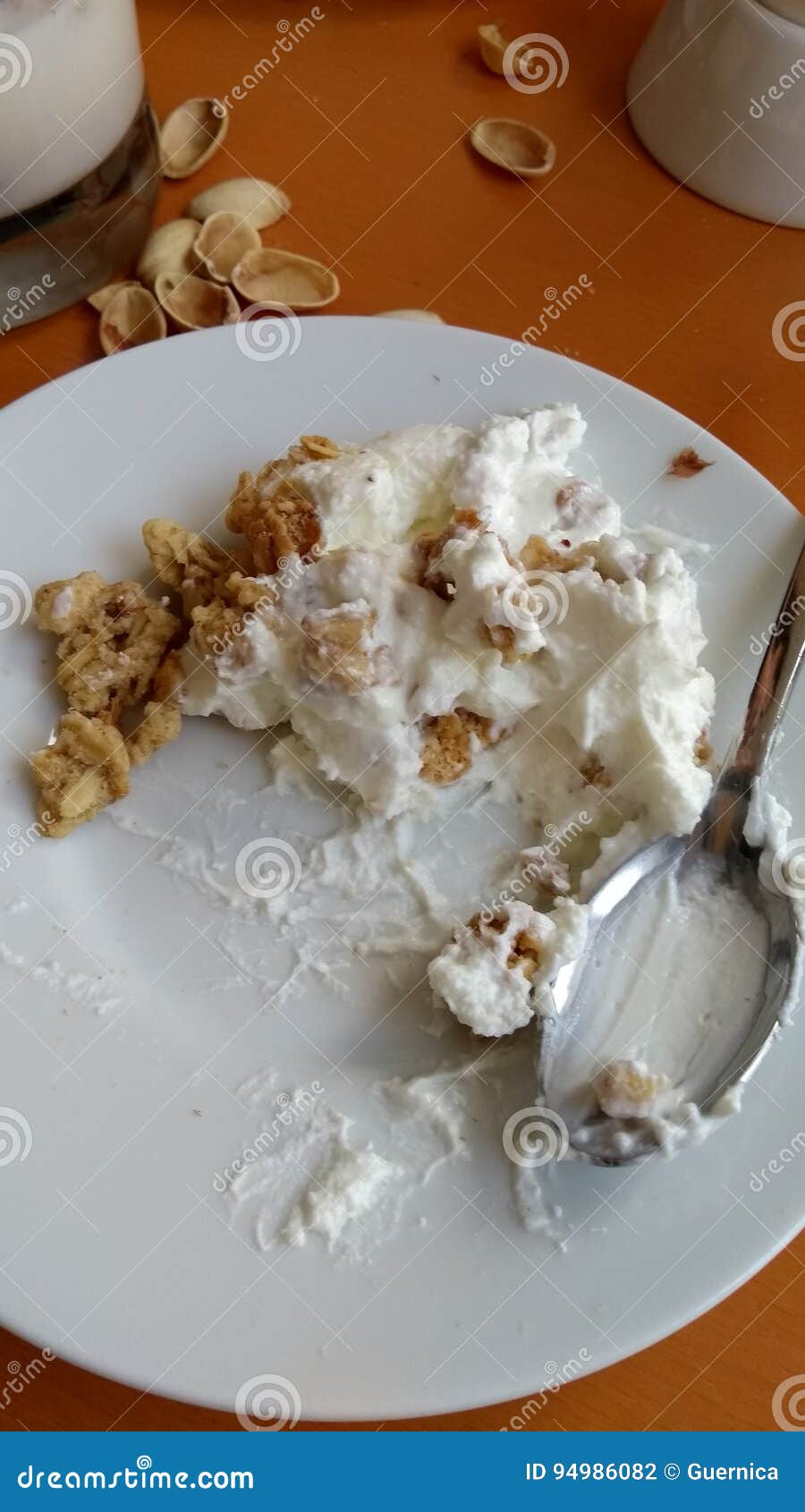 Musli with Quark German Austrian Meal Stock Photo - Image of quark ...