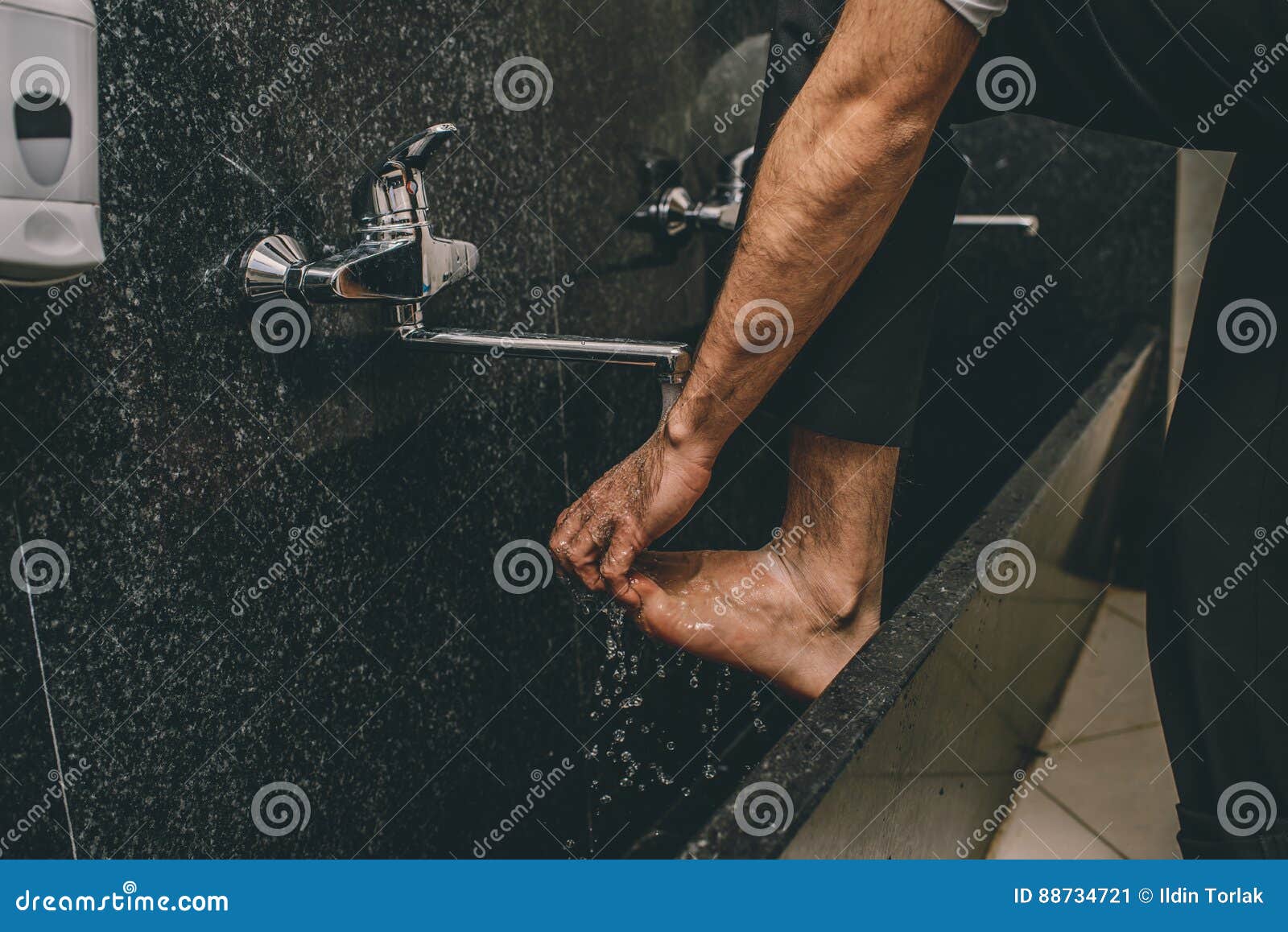 Muslim ablution stock image. Image of culture, closeup - 88734721