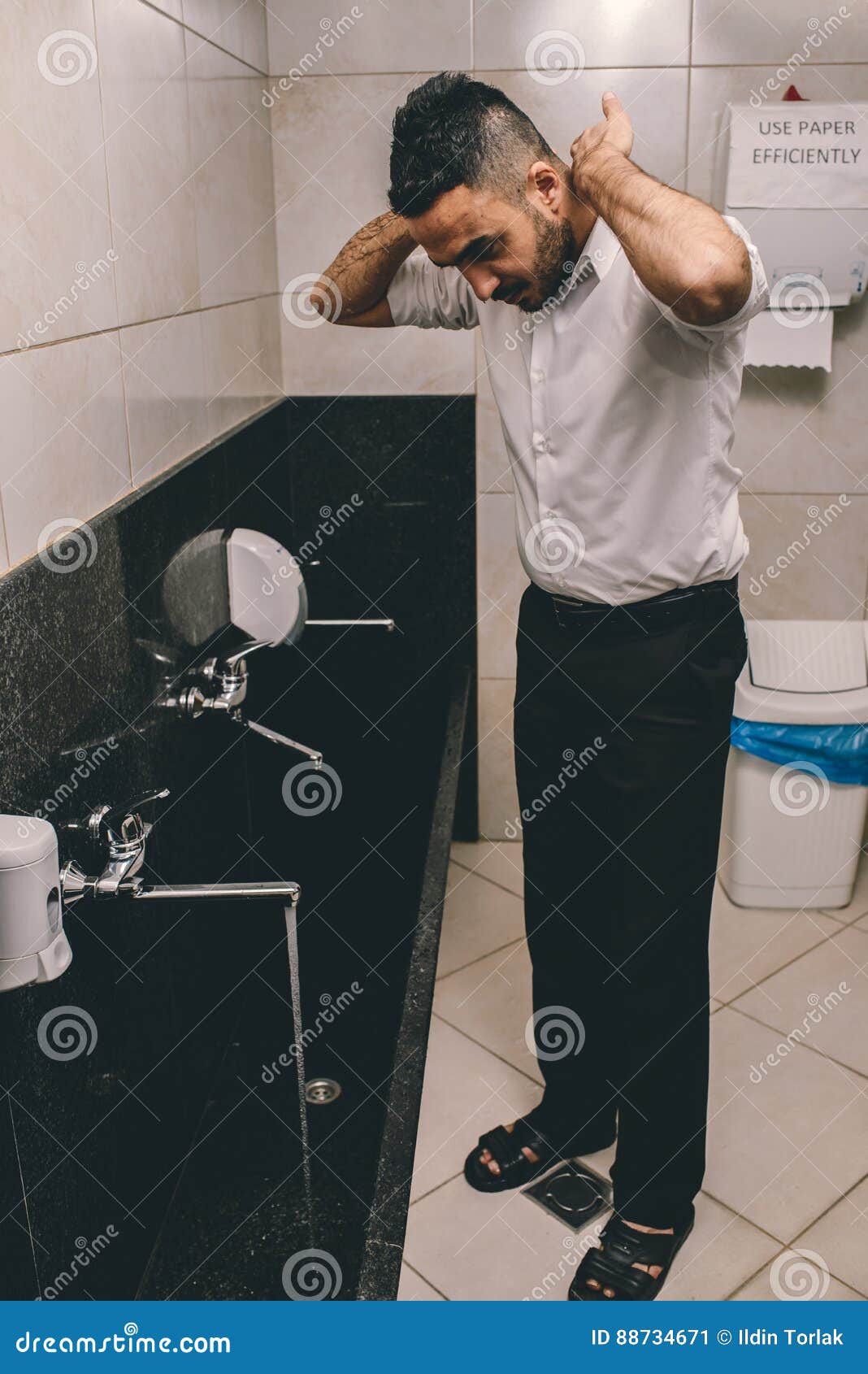 Muslim ablution stock image. Image of close, holy, allah - 88734671