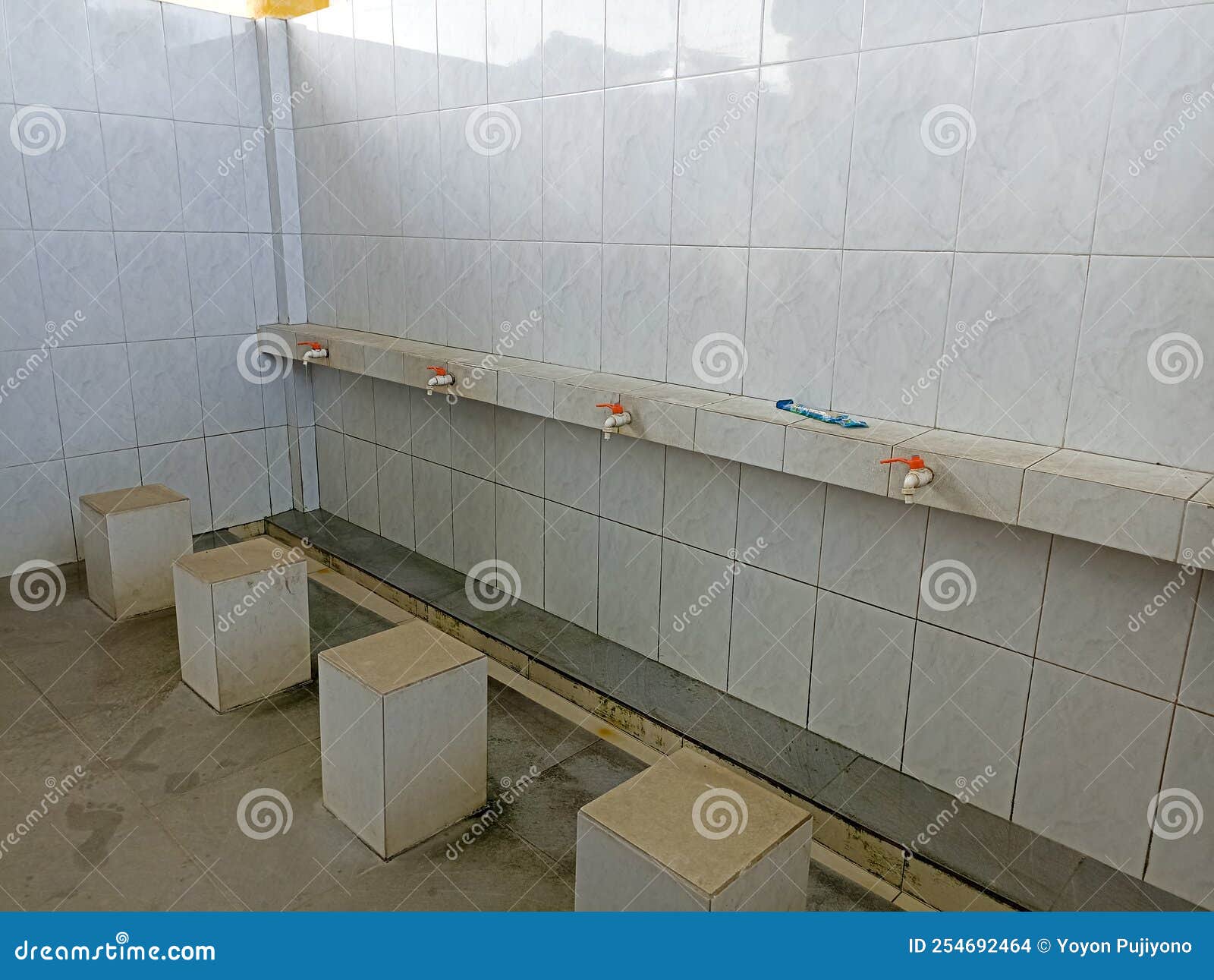 Muslim ablution place stock photo. Image of construction - 254692464