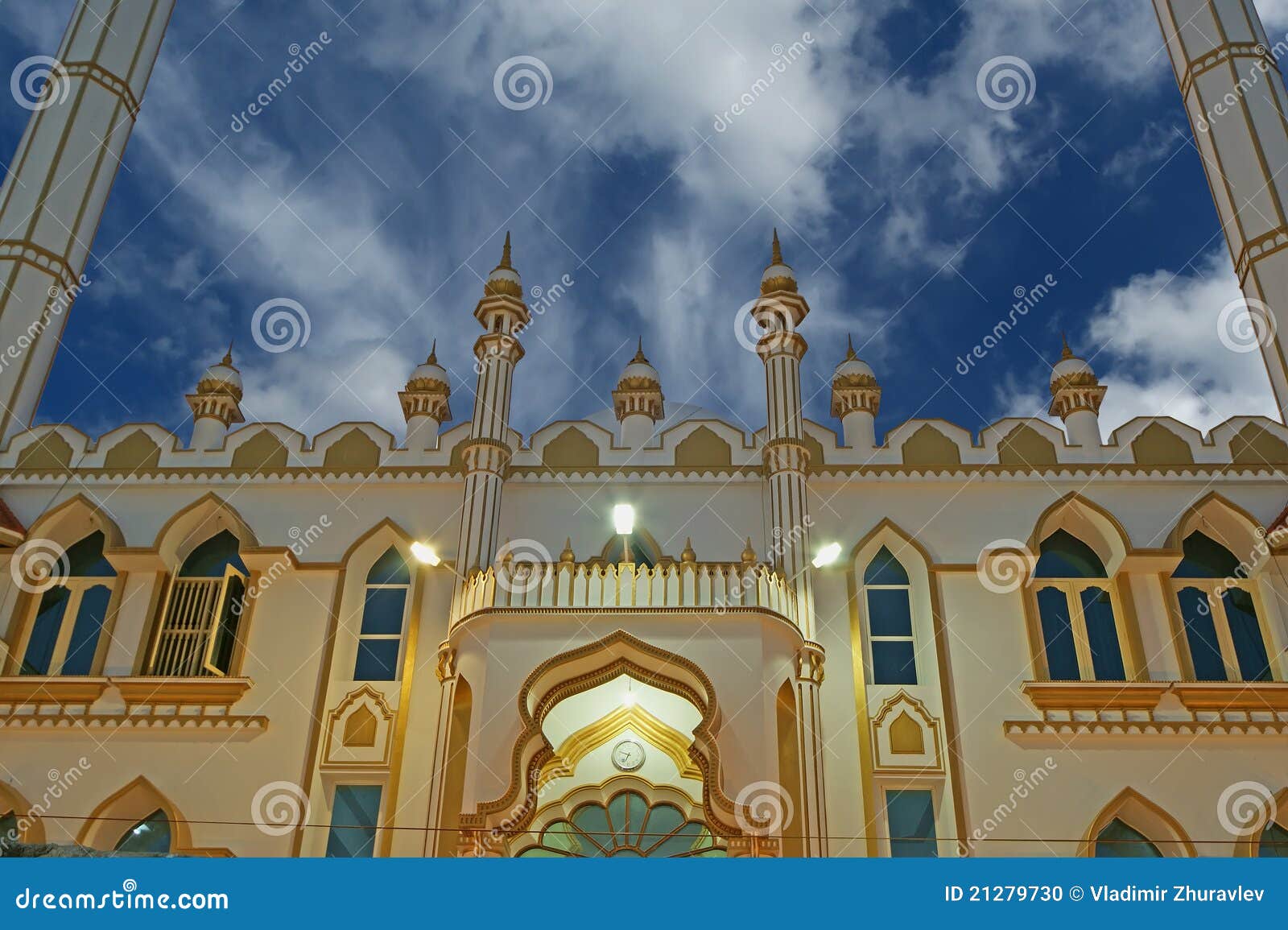 Muslim (Arab) Mosque, Kovalam, Kerala, India Stock Photo - Image of ...