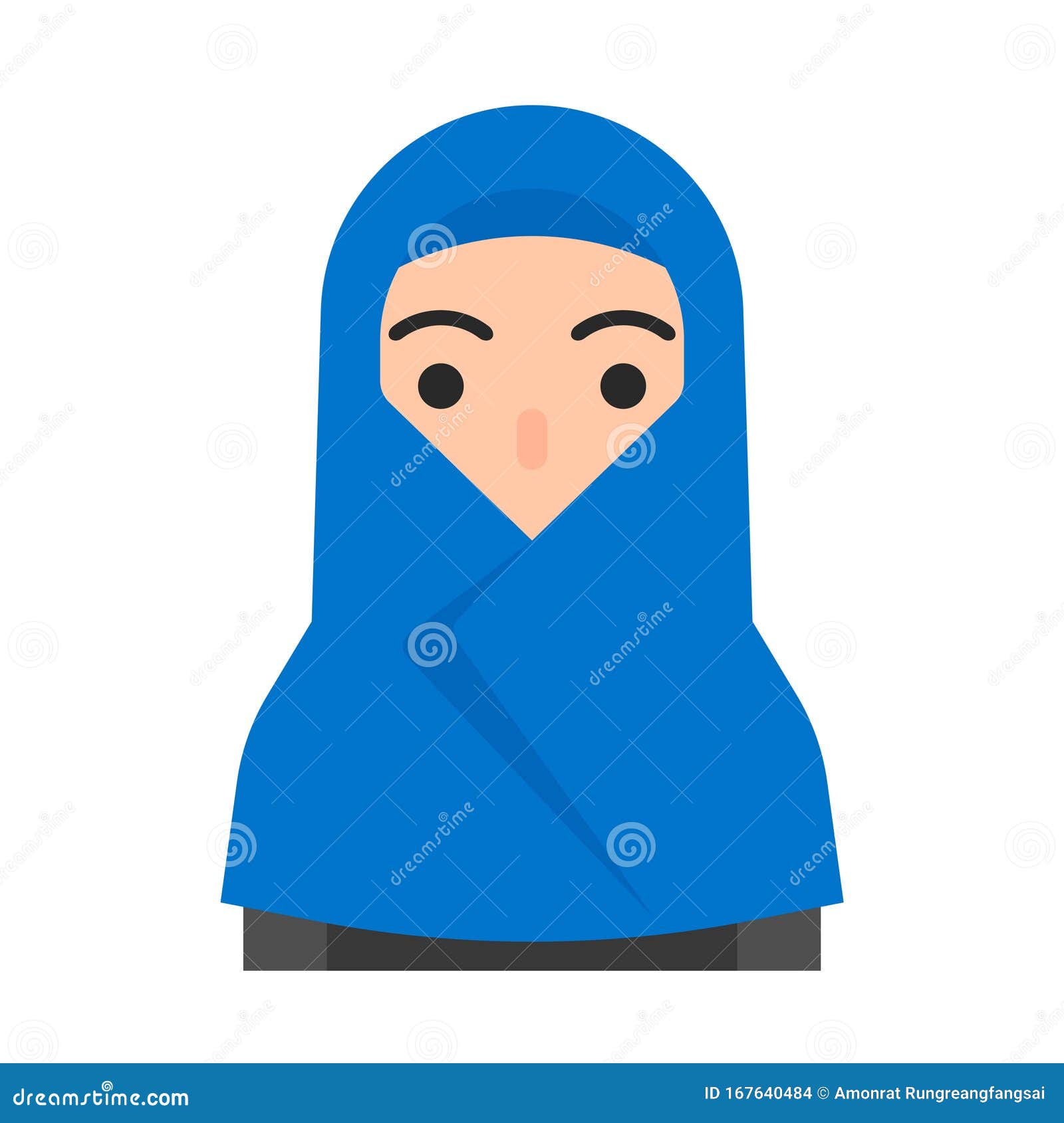 Muslim Avatar Vector, Muslim People Flat Icon Stock Vector ...
