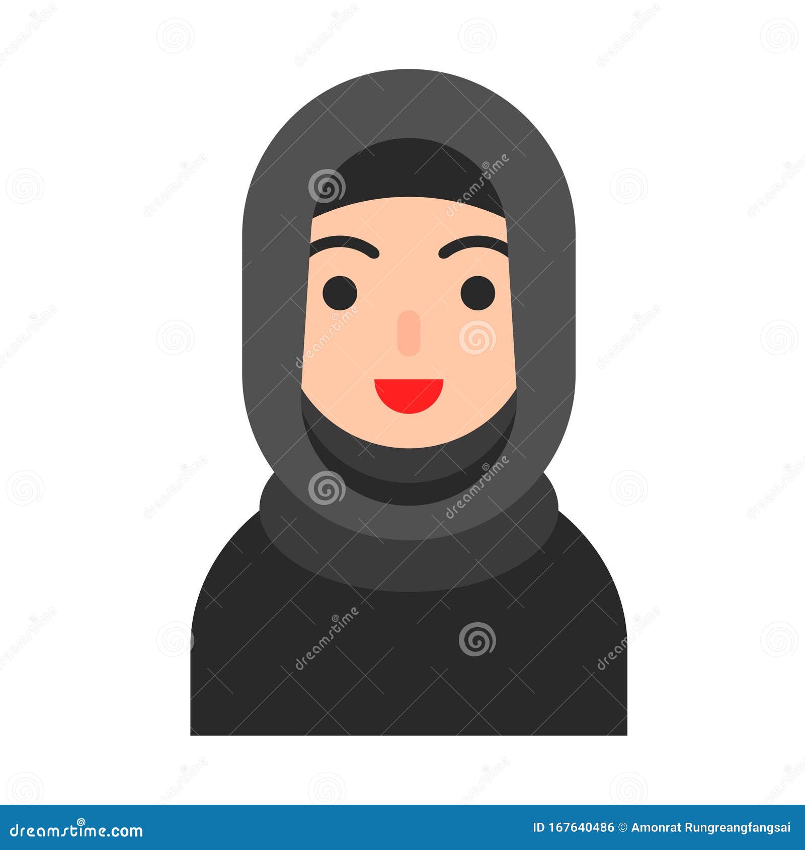 Muslim Avatar Vector, Muslim People Flat Icon Stock Vector ...
