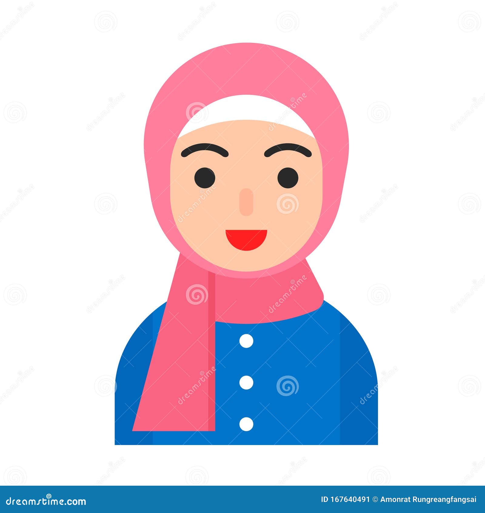 Muslim Avatar Vector, Muslim People Flat Icon Stock Vector ...