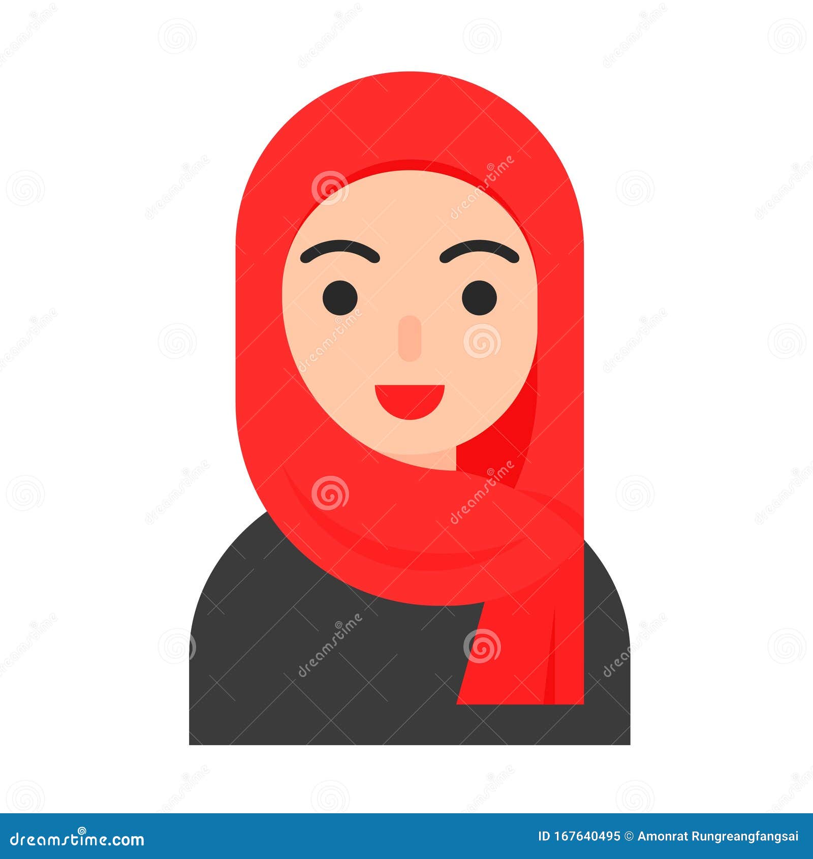 Muslim Avatar Vector, Muslim People Flat Icon Stock Vector ...