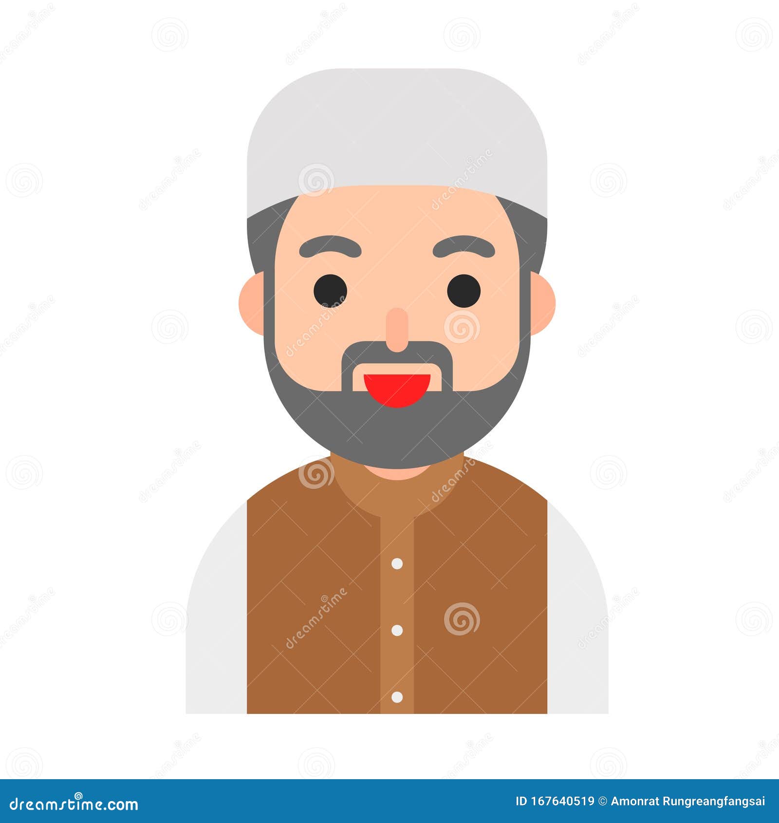 Muslim Avatar Vector, Muslim People Flat Icon Stock Vector ...