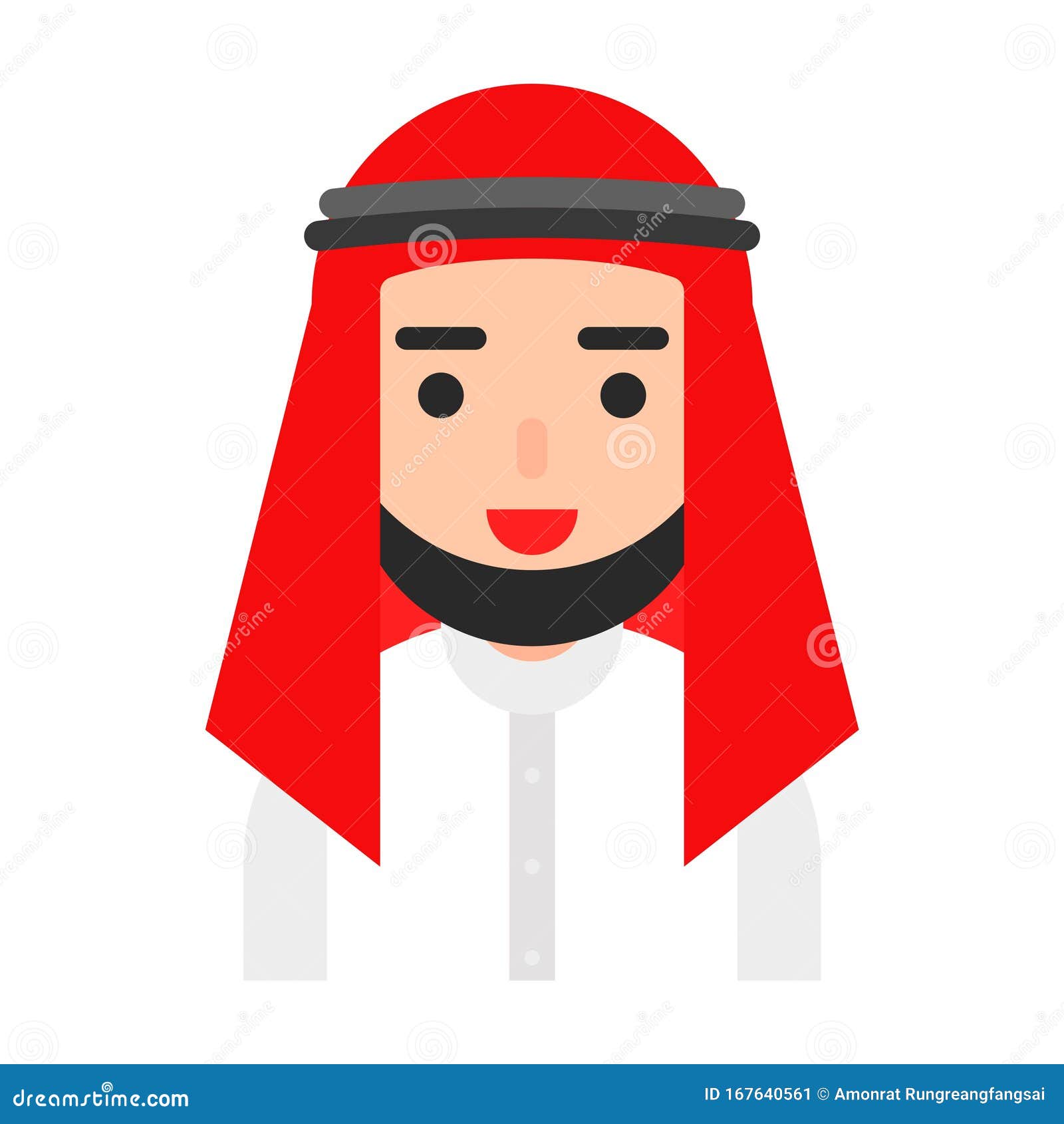 Muslim Avatar Vector, Muslim People Flat Icon Stock Vector ...