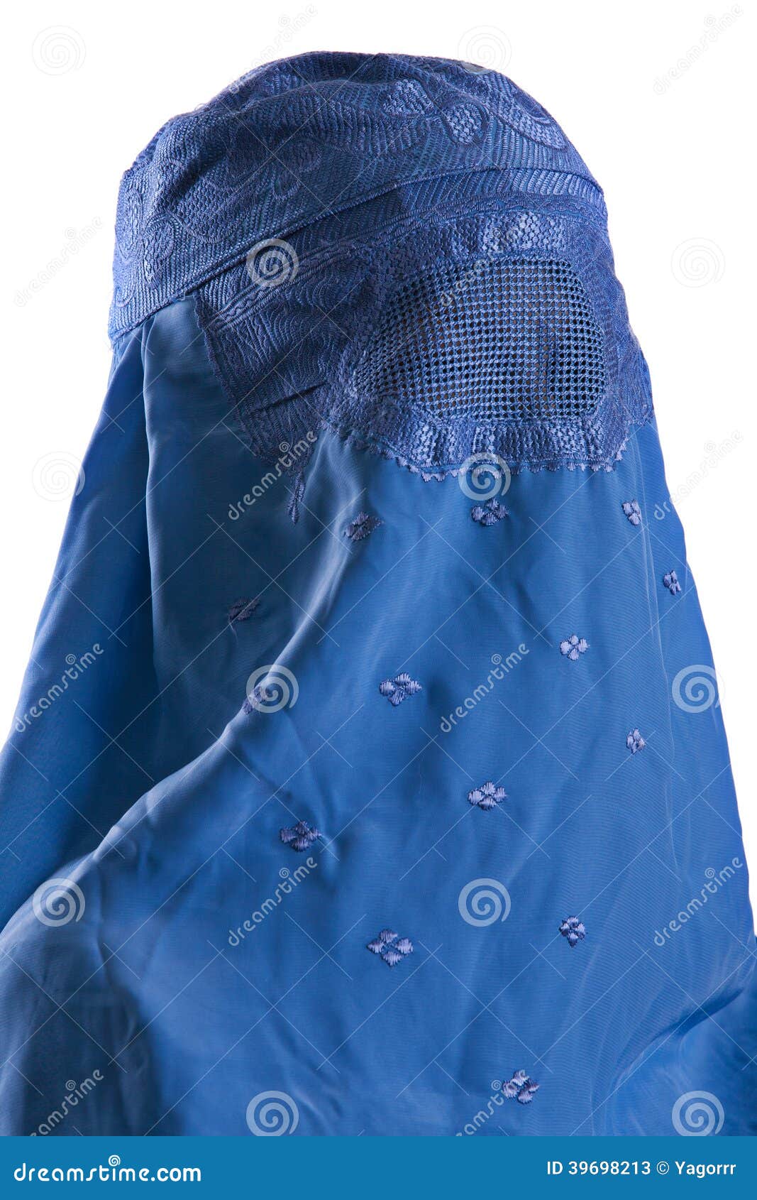 Muslim blue burqa stock image. Image of tradition, blue - 39698213