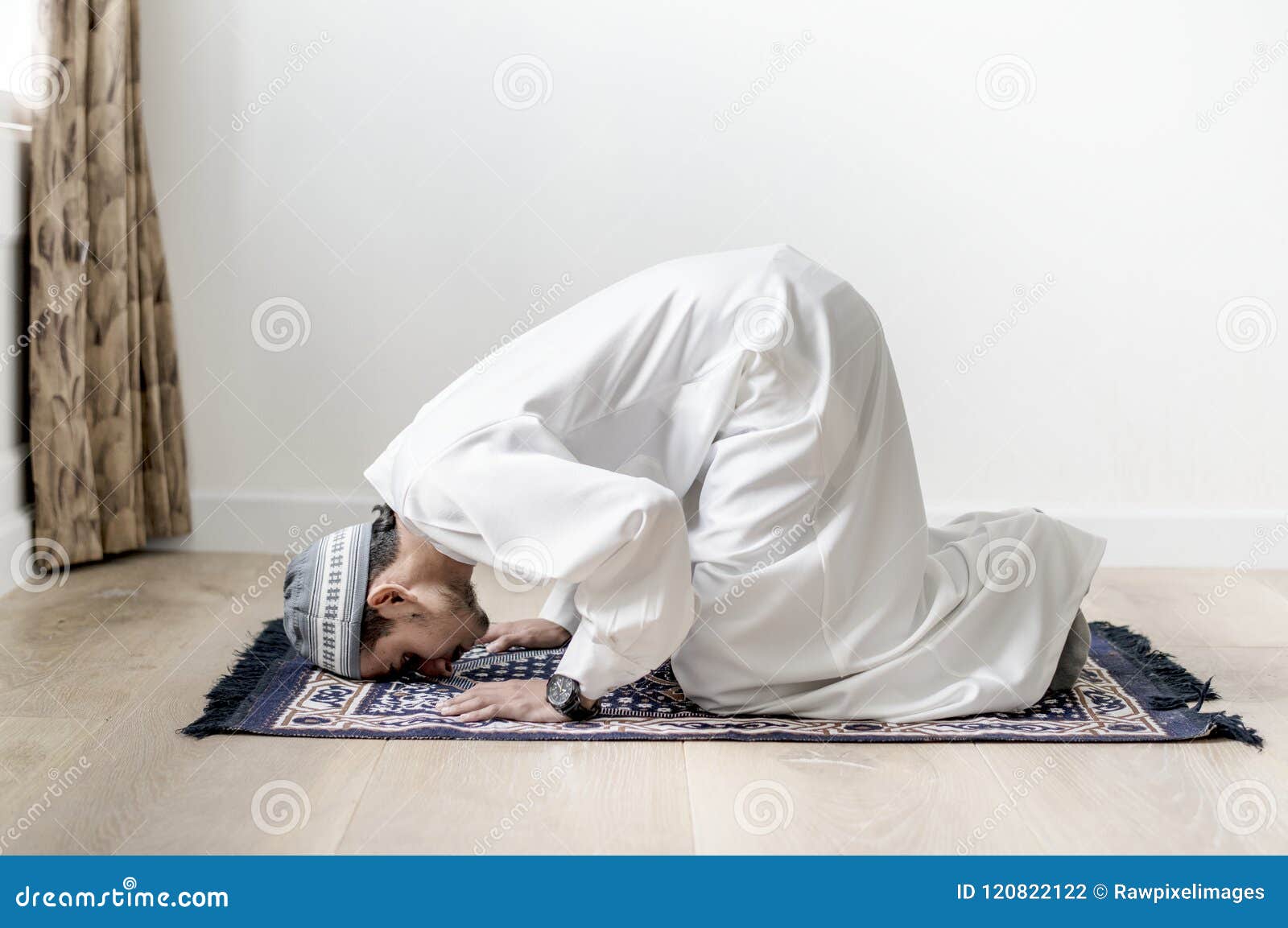 Muslim Boy Praying in Sujud Posture Stock Photo - Image of masjid ...