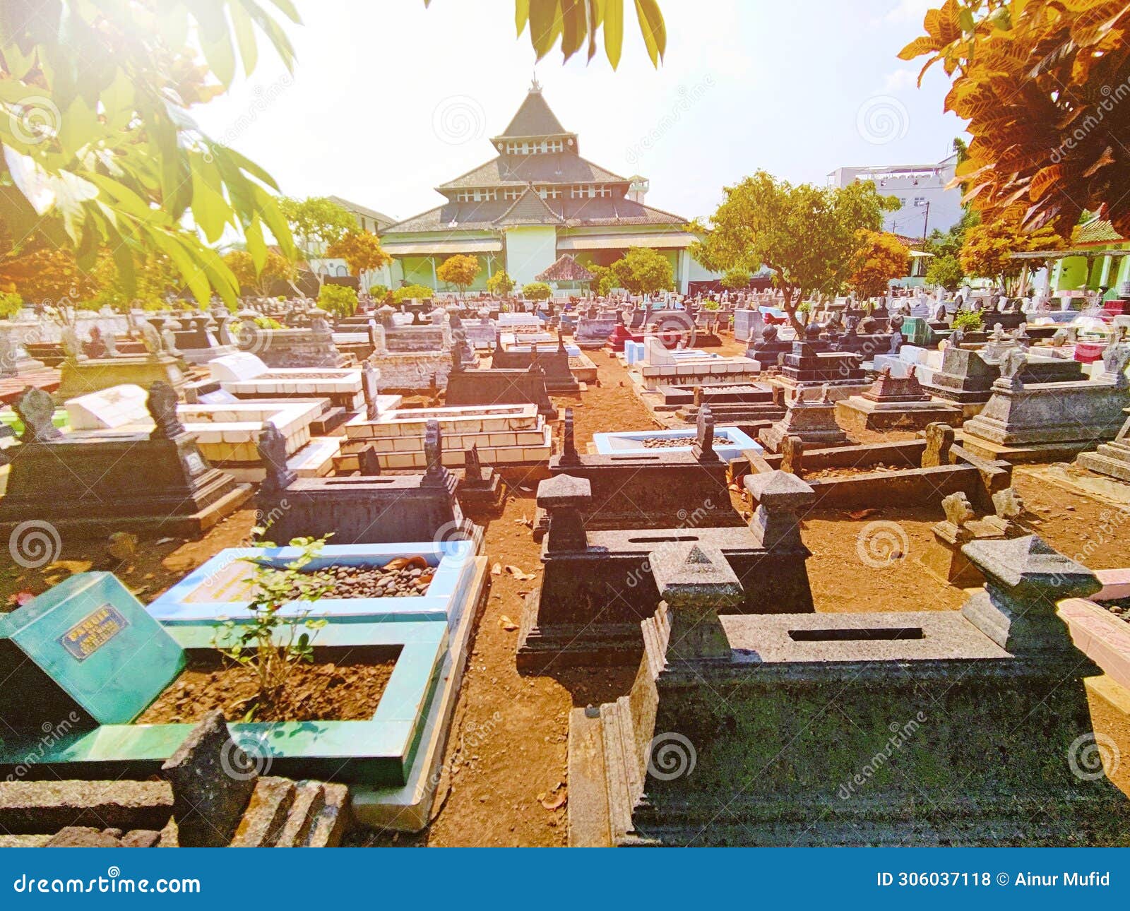Muslim Burial Complexes in the Mosque Area in Purworejo Editorial Stock ...
