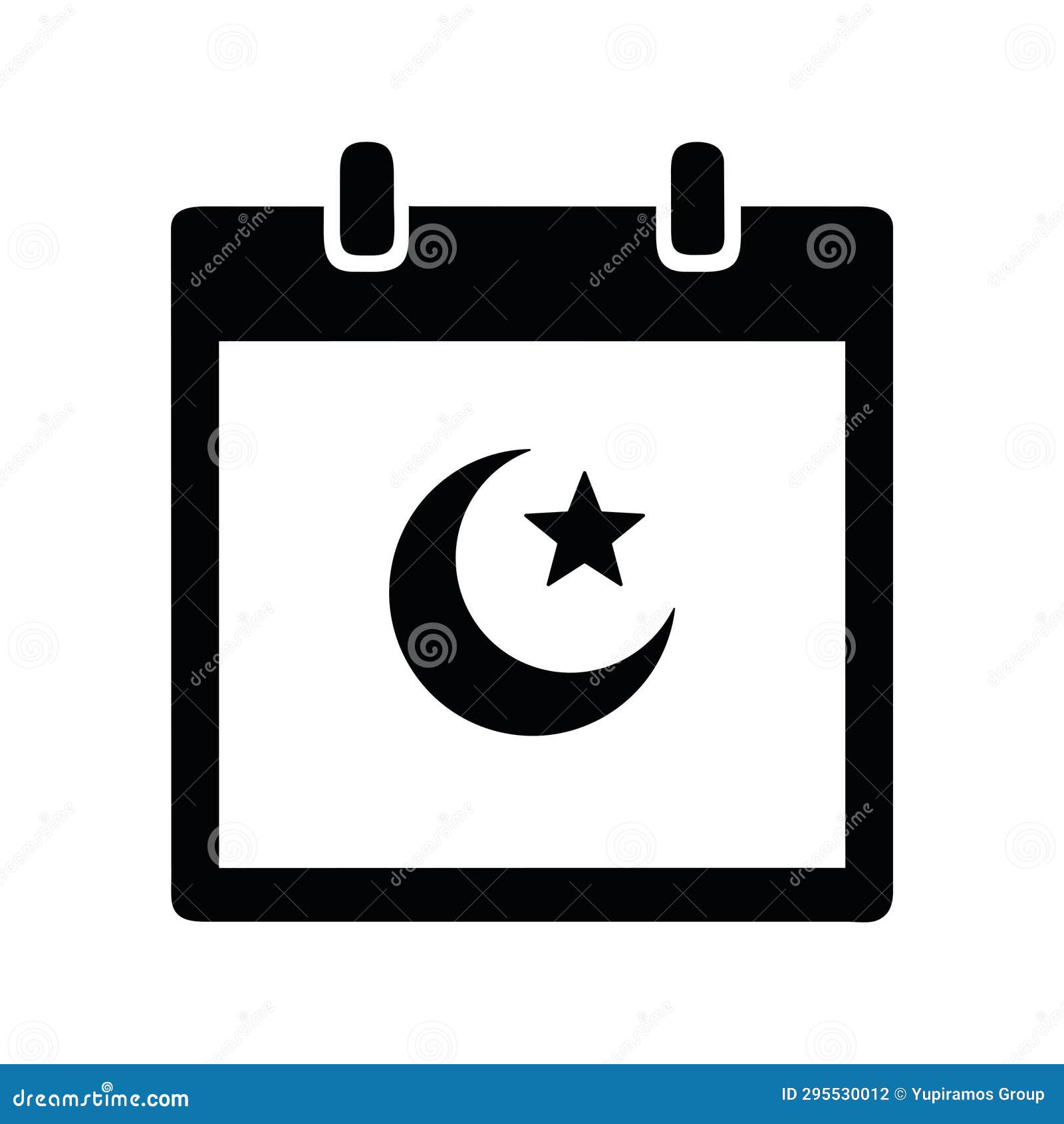 Muslim calendar icon stock vector. Illustration of ramzan - 295530012