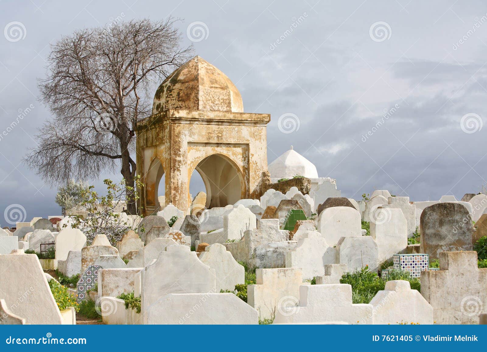 Muslim Cemetery. Fes, Morocco Stock Image - Image of architecture ...