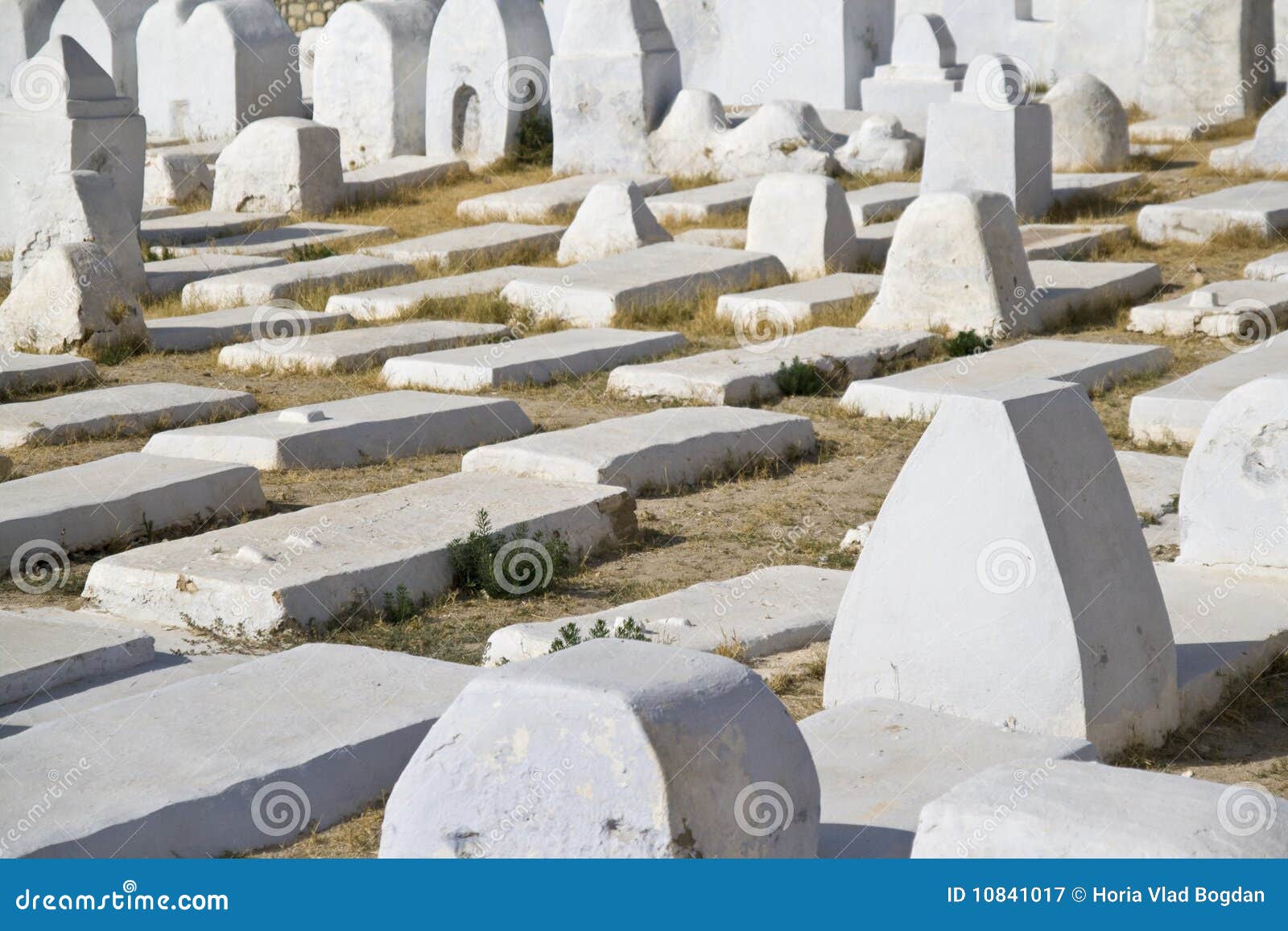 Muslim Cemetery from Kairouan, Tunisia Stock Image - Image of place ...