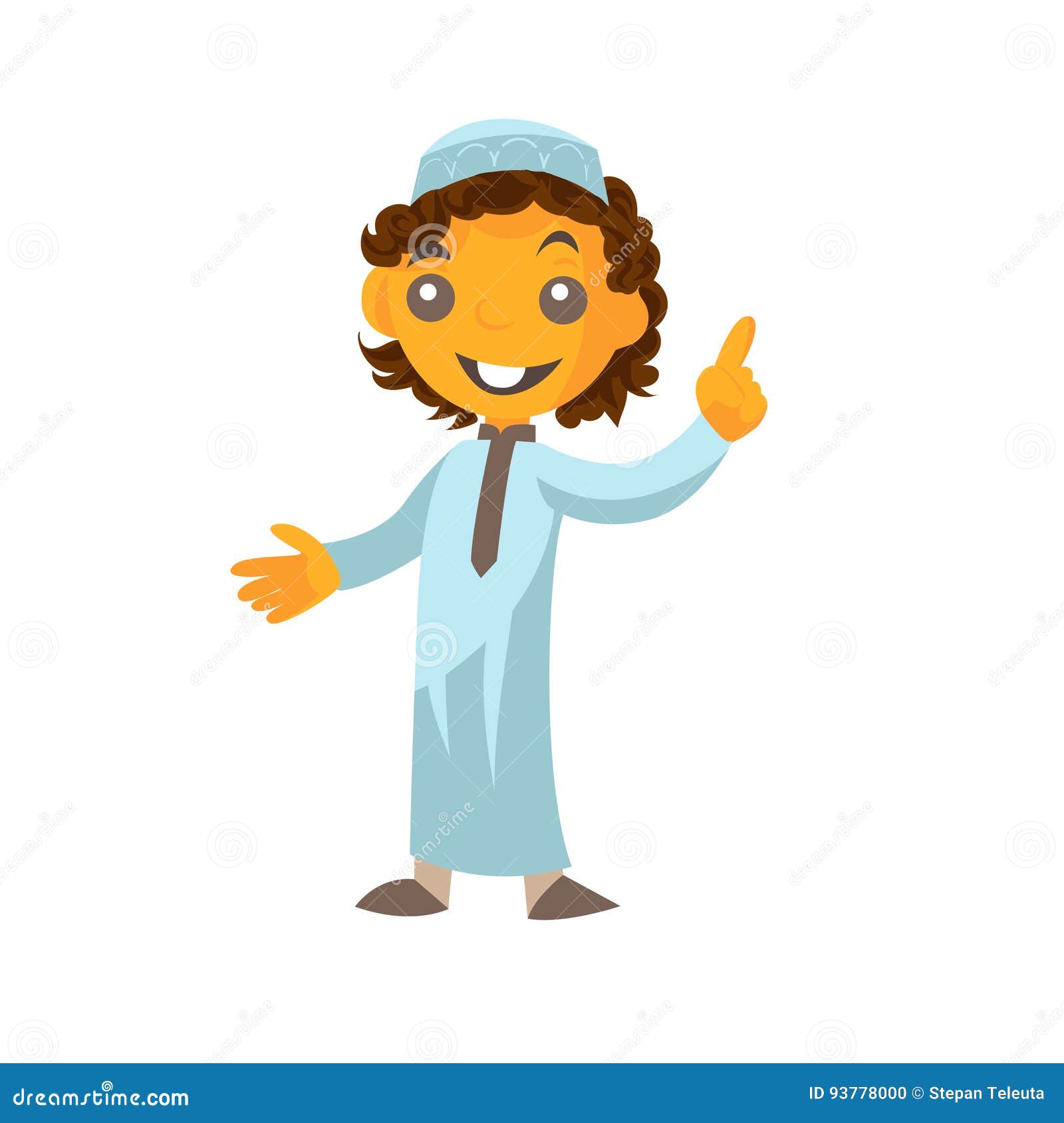 Muslim Man Character Performing Hajj Or Umrah Cartoon Vector ...